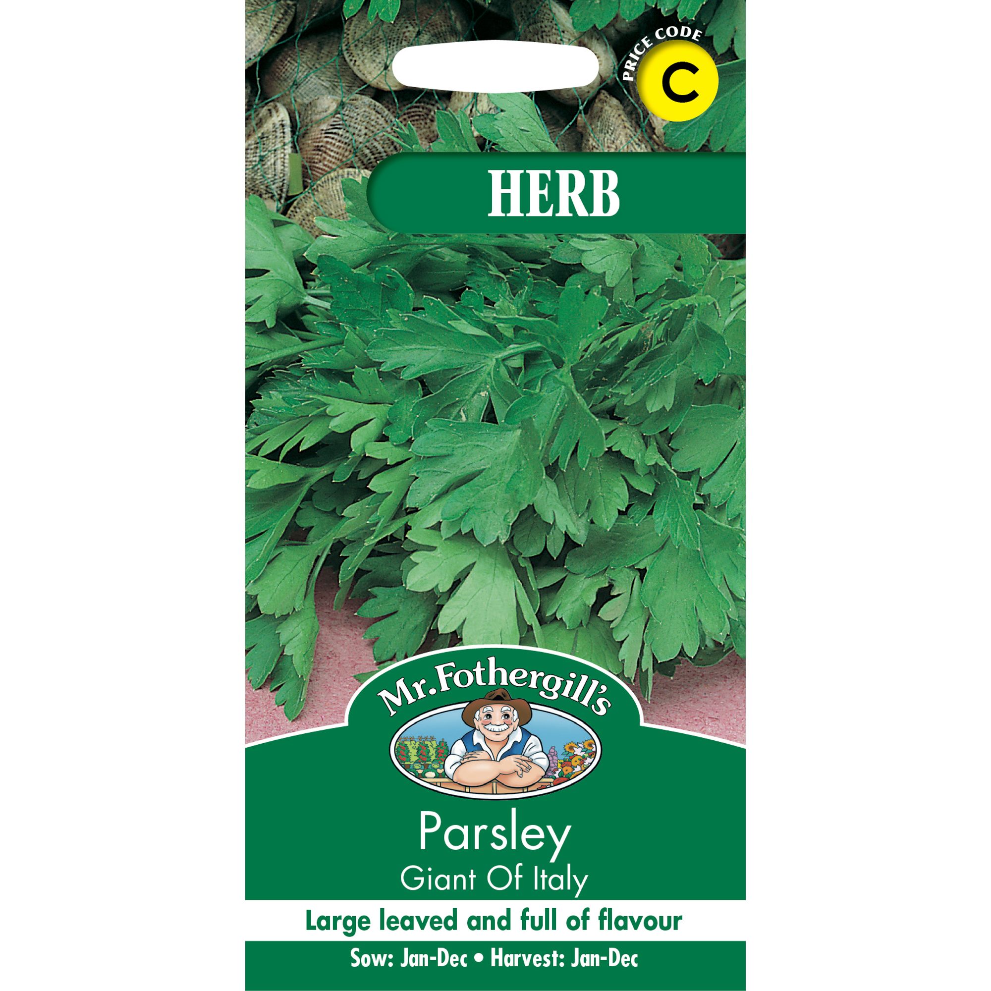Mr Fothergills Parsley 'Giant of Italy' Herb Seeds