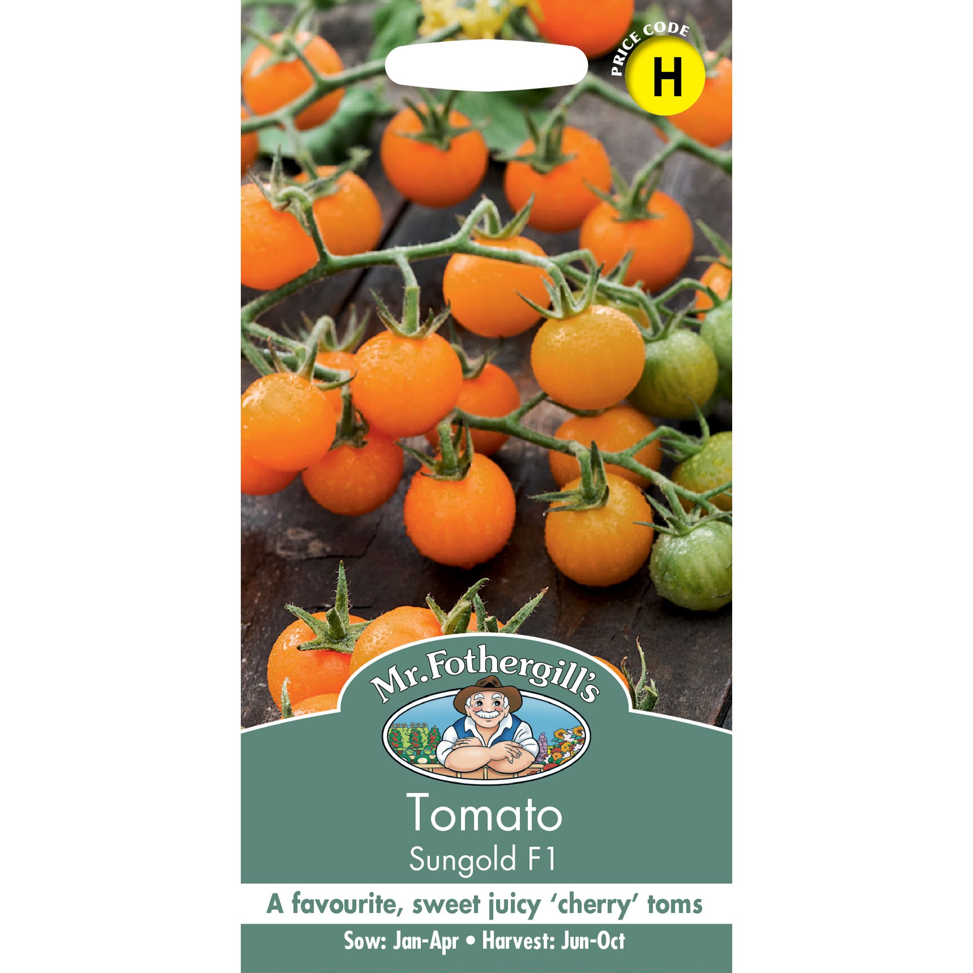 Mr Fothergills Tomato F1 hybrid 'Sungold' Vegetable Seeds