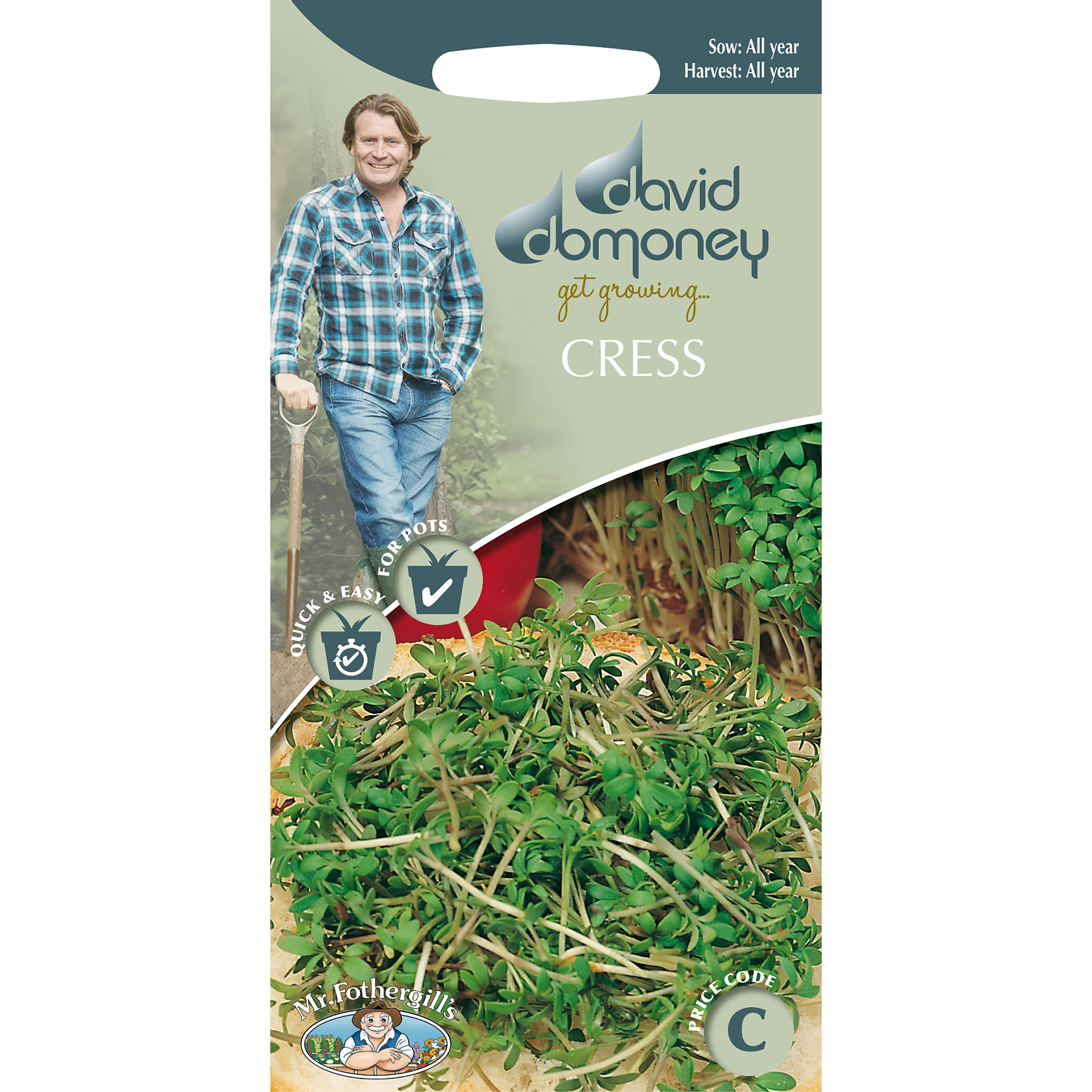 Mr FothergillsDavid Domoney Fine Curled Cress Seeds