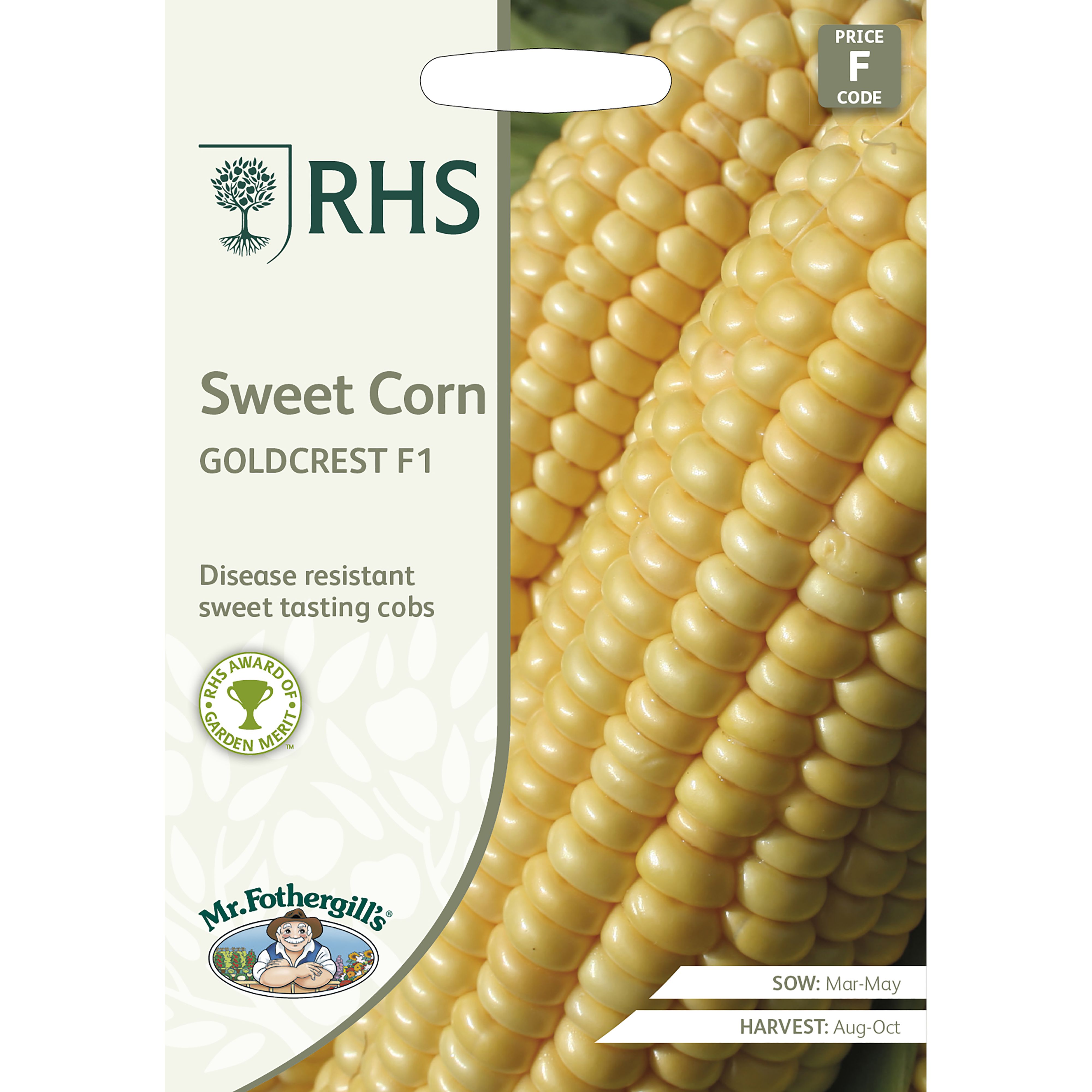 Mr FothergillsRHS Goldcrest F1 Sweetcorn Seeds | DIY at B&Q