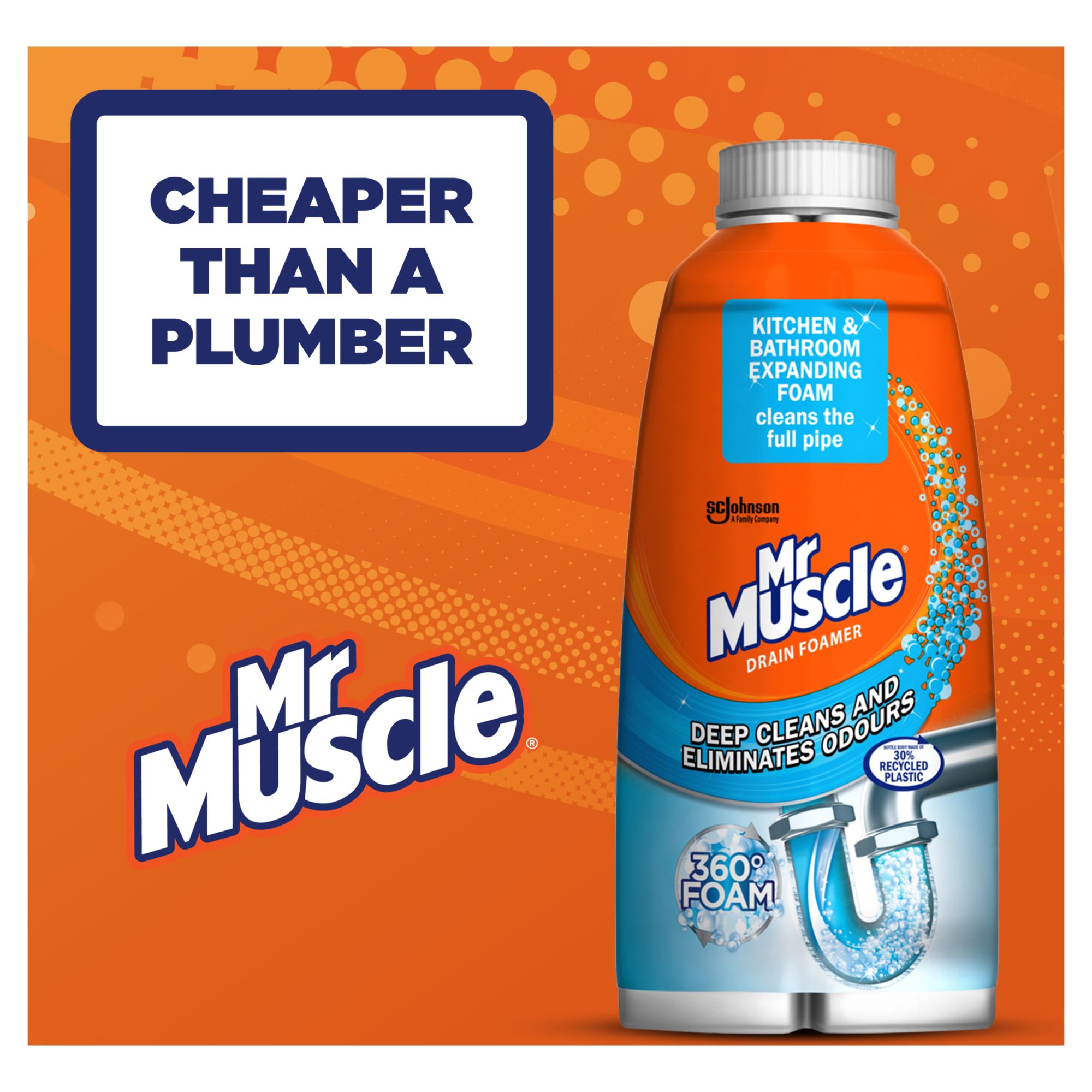 Mr Muscle Expanding Foam Drain cleaner 500ml