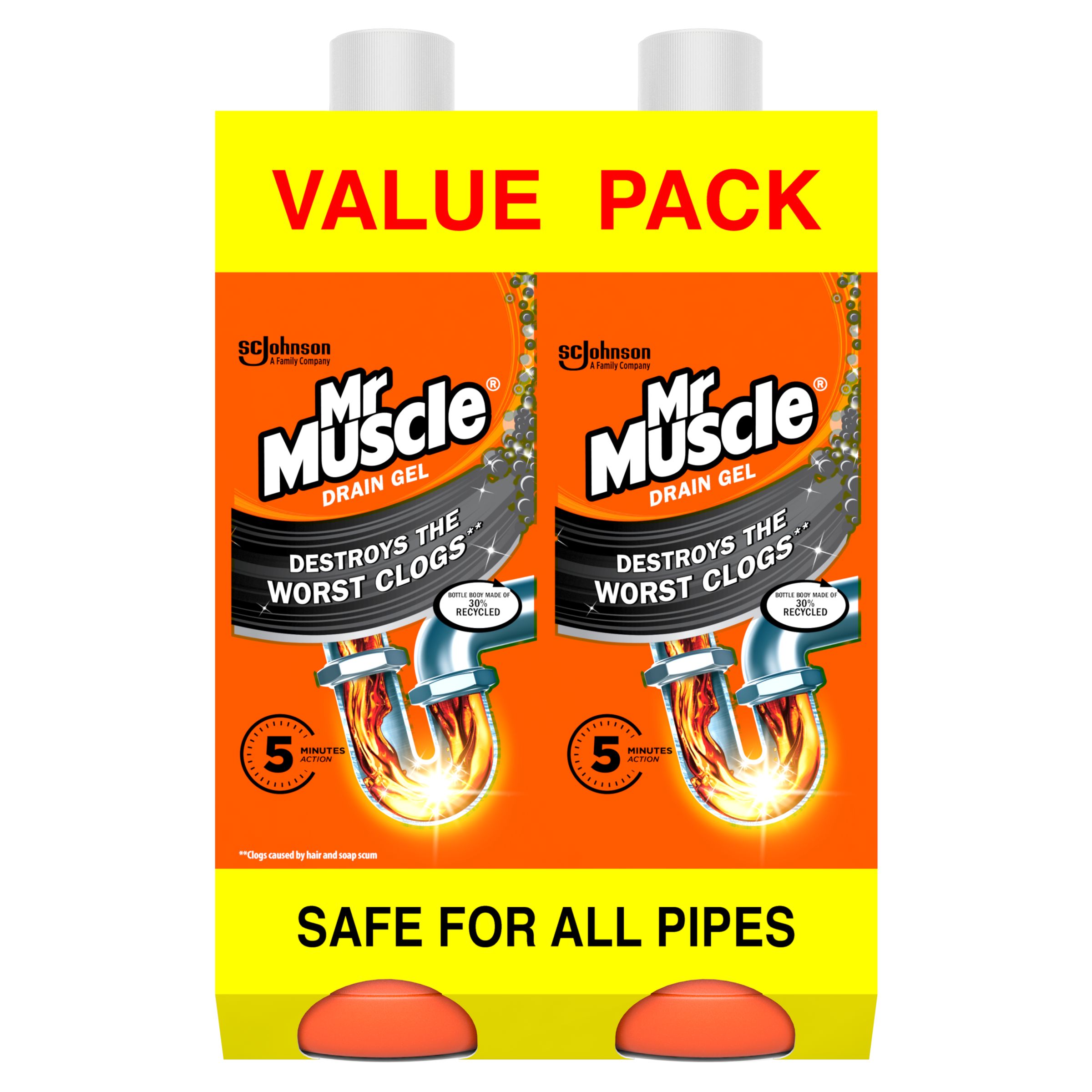 Mr Muscle Power Gel Sink & drain unblocker, 2L | DIY at B&Q