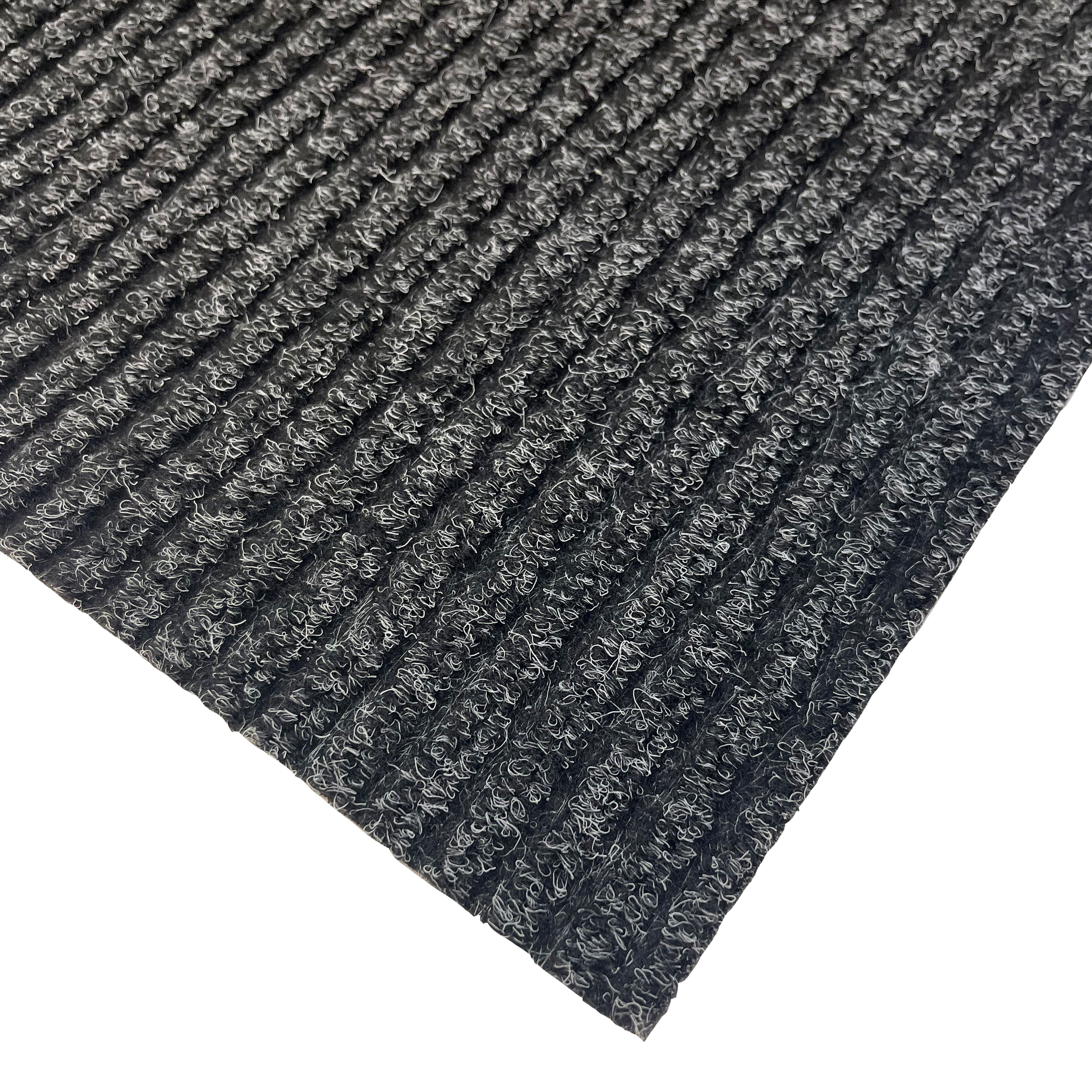 Mud trapper Dark grey Plain Large Runner, (L)150cm x (W)50cm