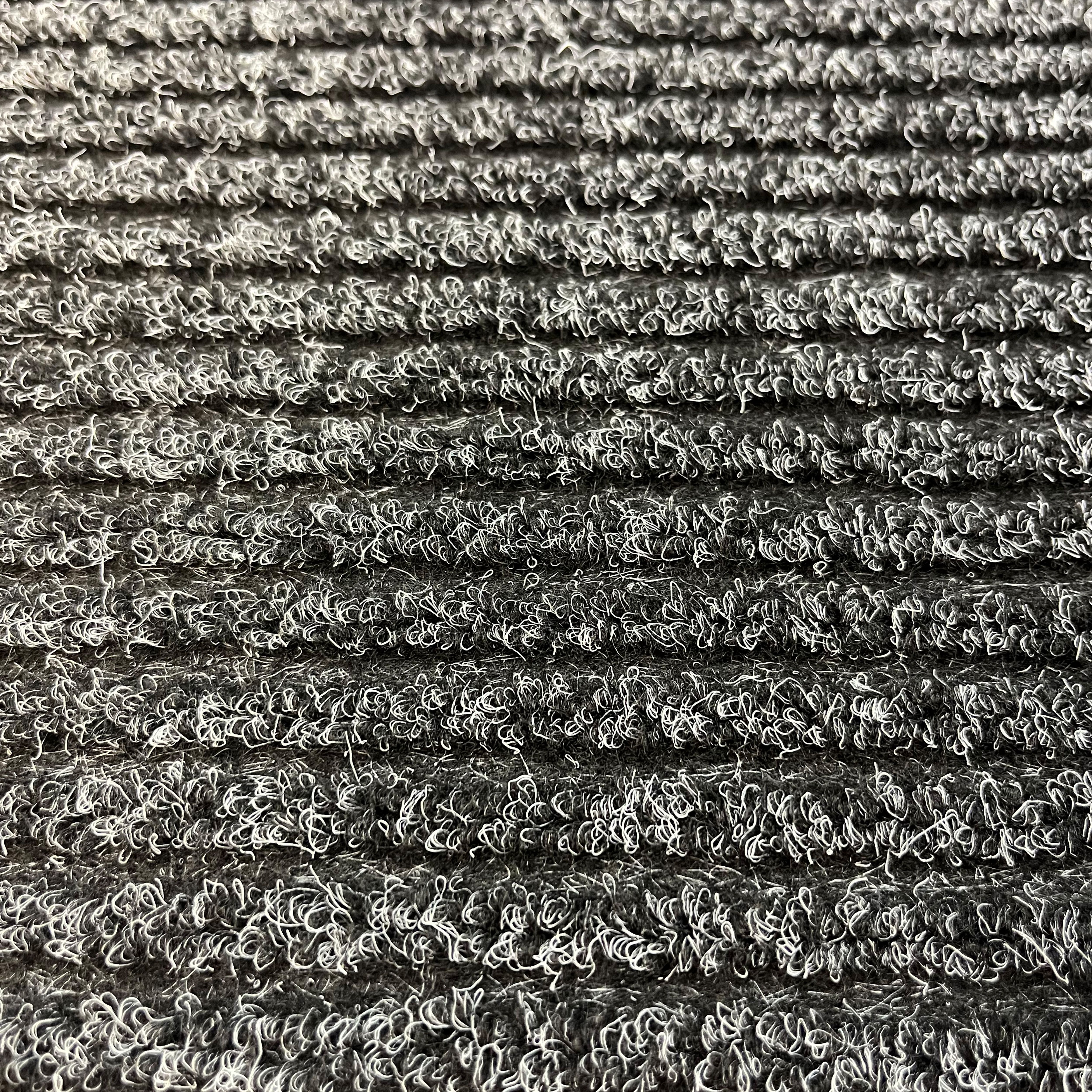 Mud trapper Dark grey Plain Large Runner, (L)150cm x (W)50cm