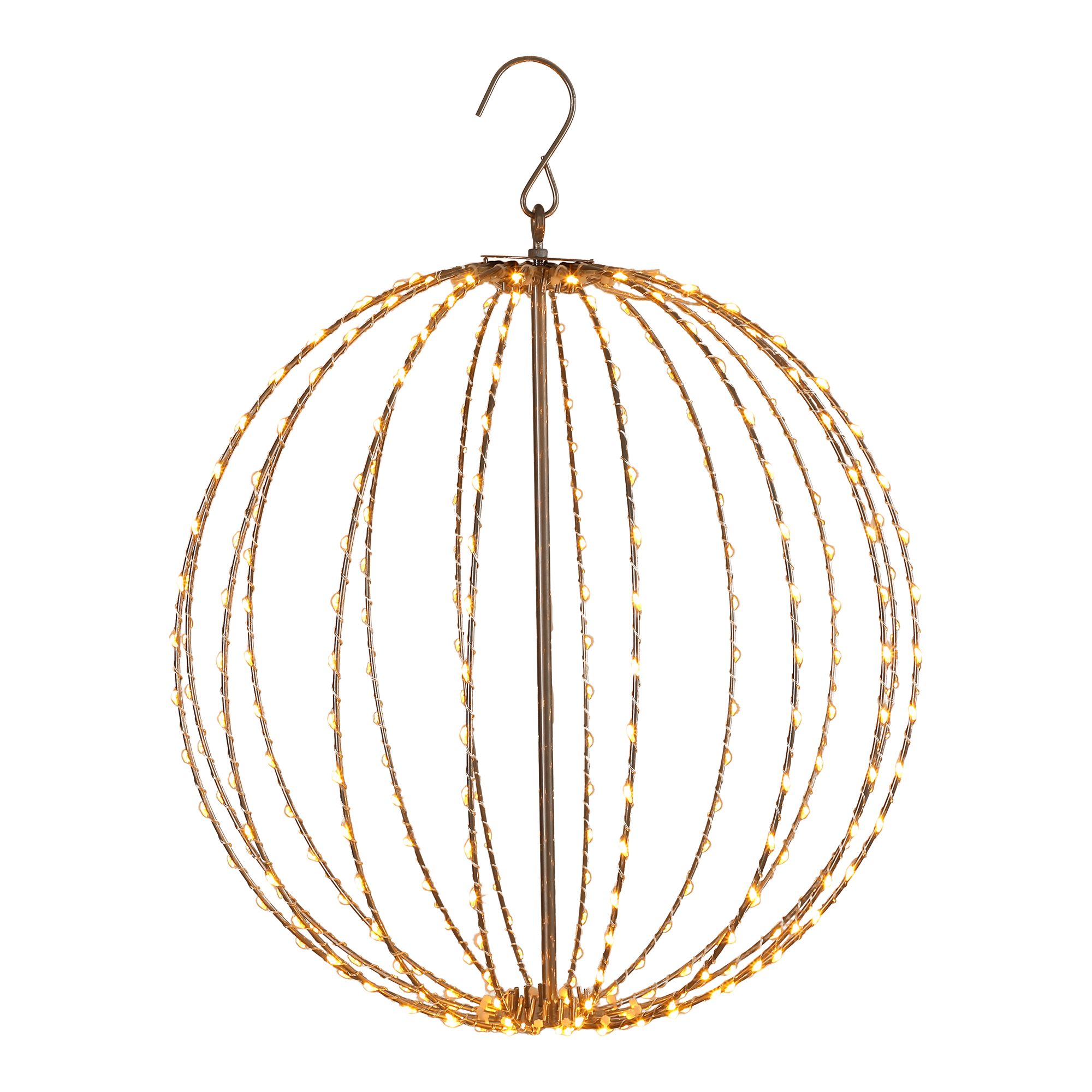 Multi White LED Wire Ball Silhouette (H) 440mm