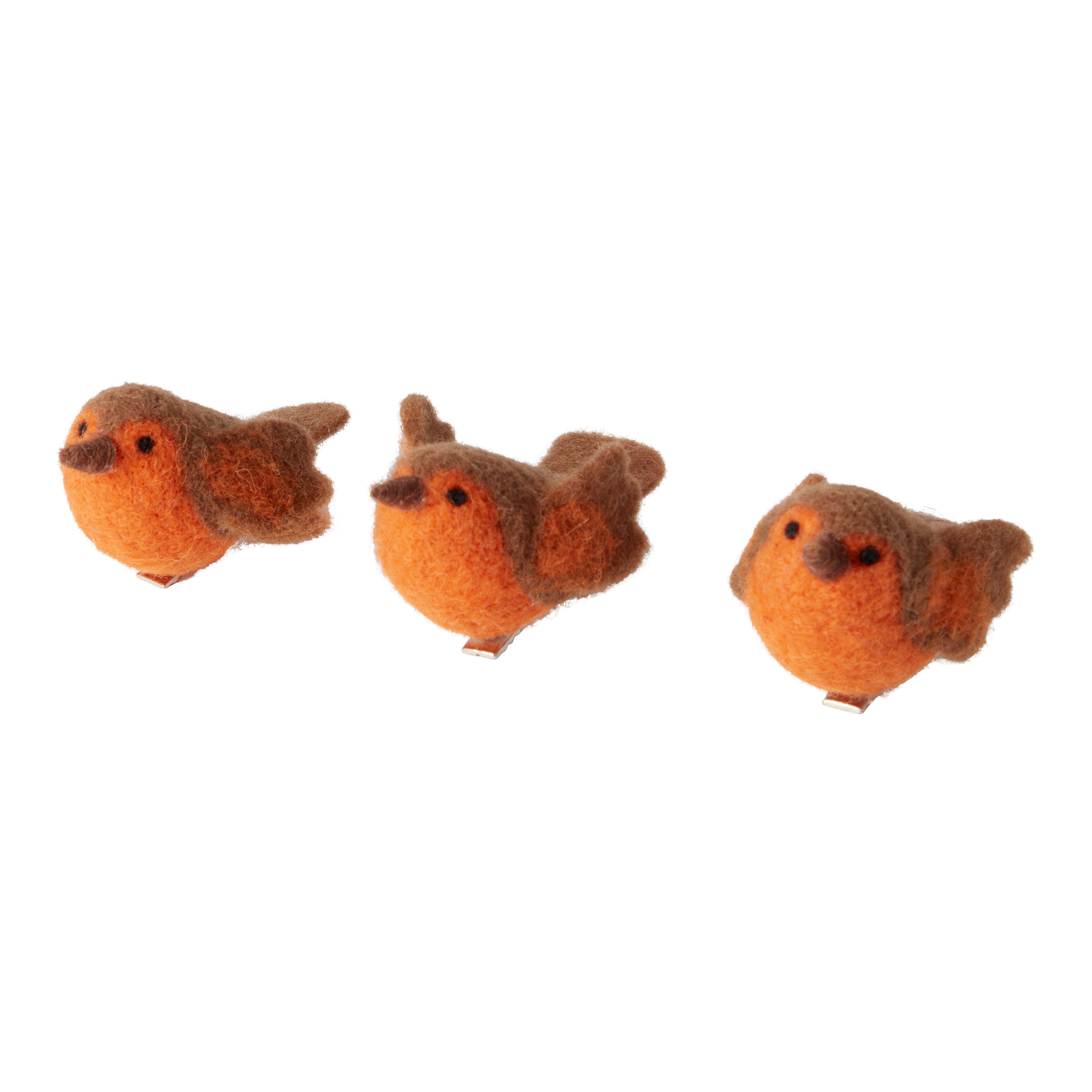 Multicolour Birds Felt Hanging decoration set, Set of 3 | DIY at B&Q