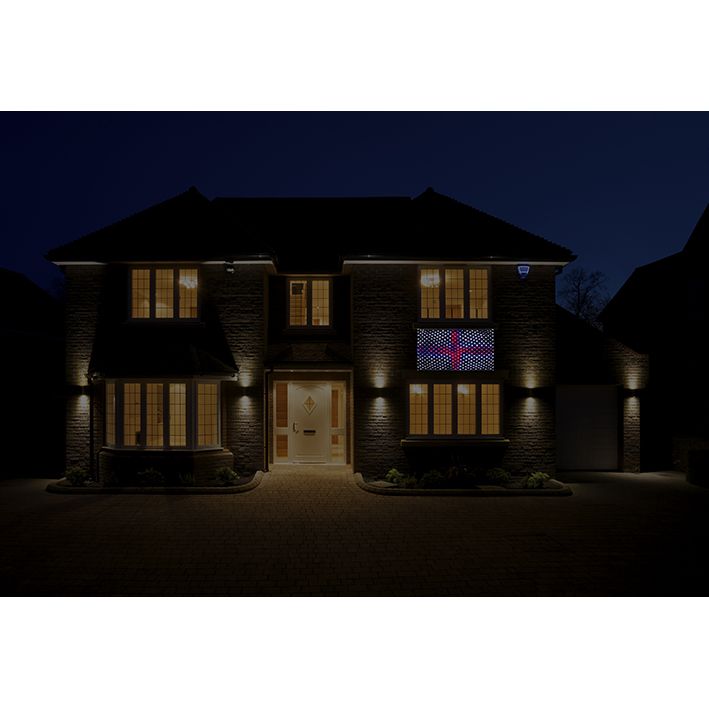 Multicolour England Flag LED Net light Clear cable