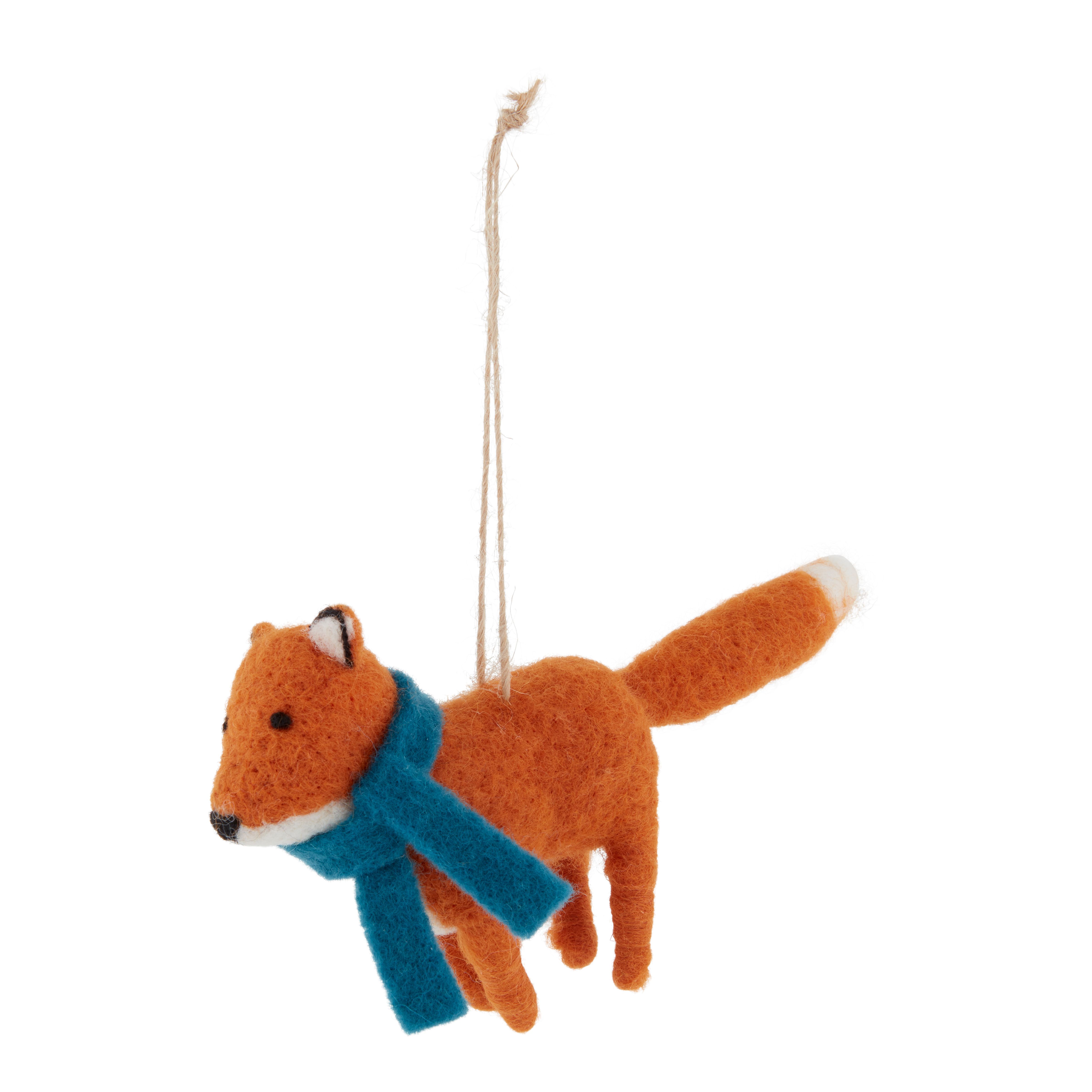 Multicolour Fox Felt Hanging decoration | DIY at B&Q