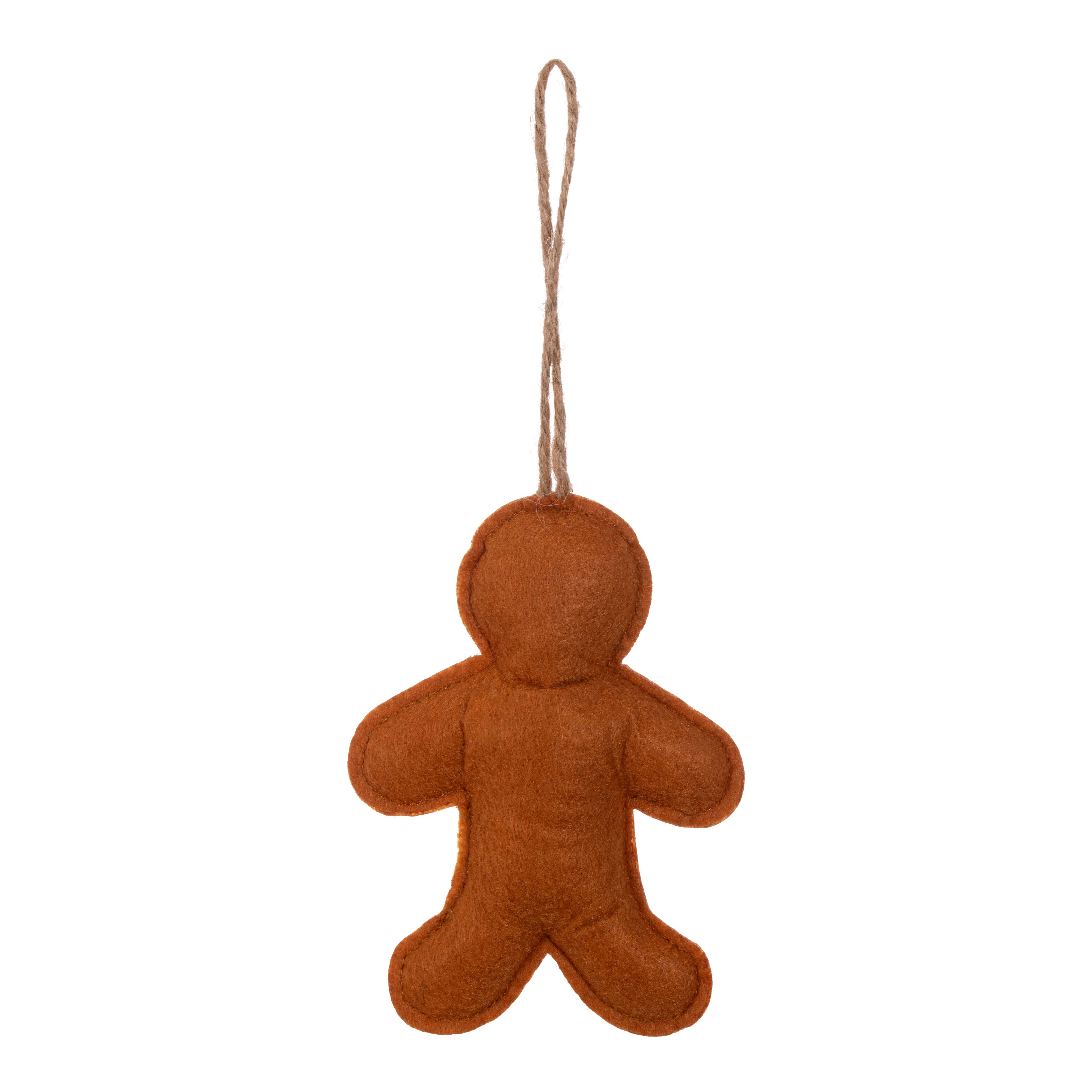 Multicolour Gingerbread man Felt Hanging decoration
