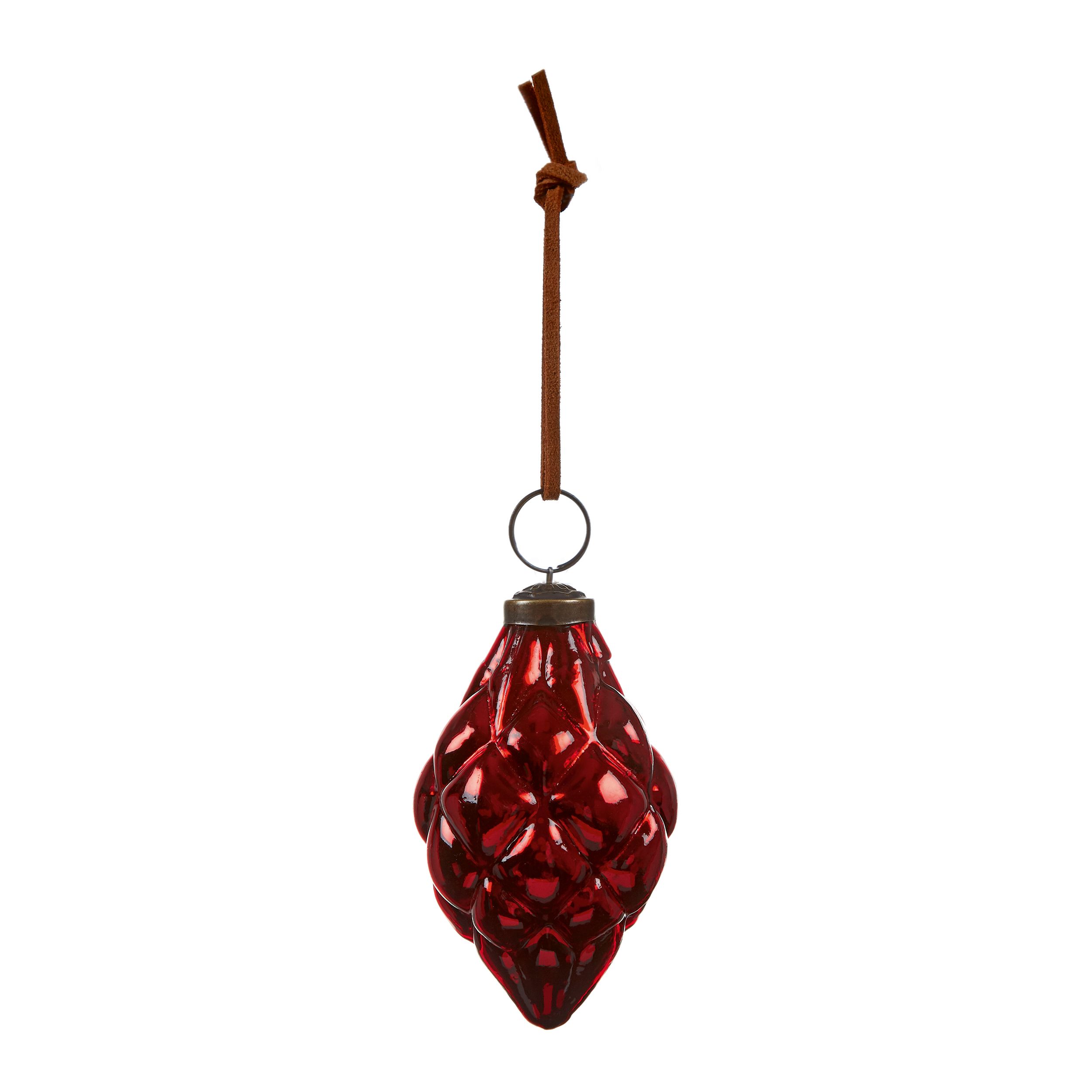 Multicolour Glass Lattice drop Bauble