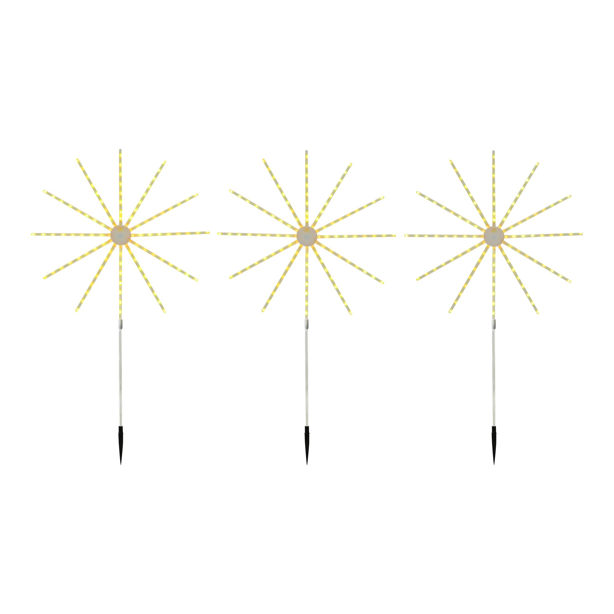 Multicolour LED Firework Freestanding Path light (H) 860mm