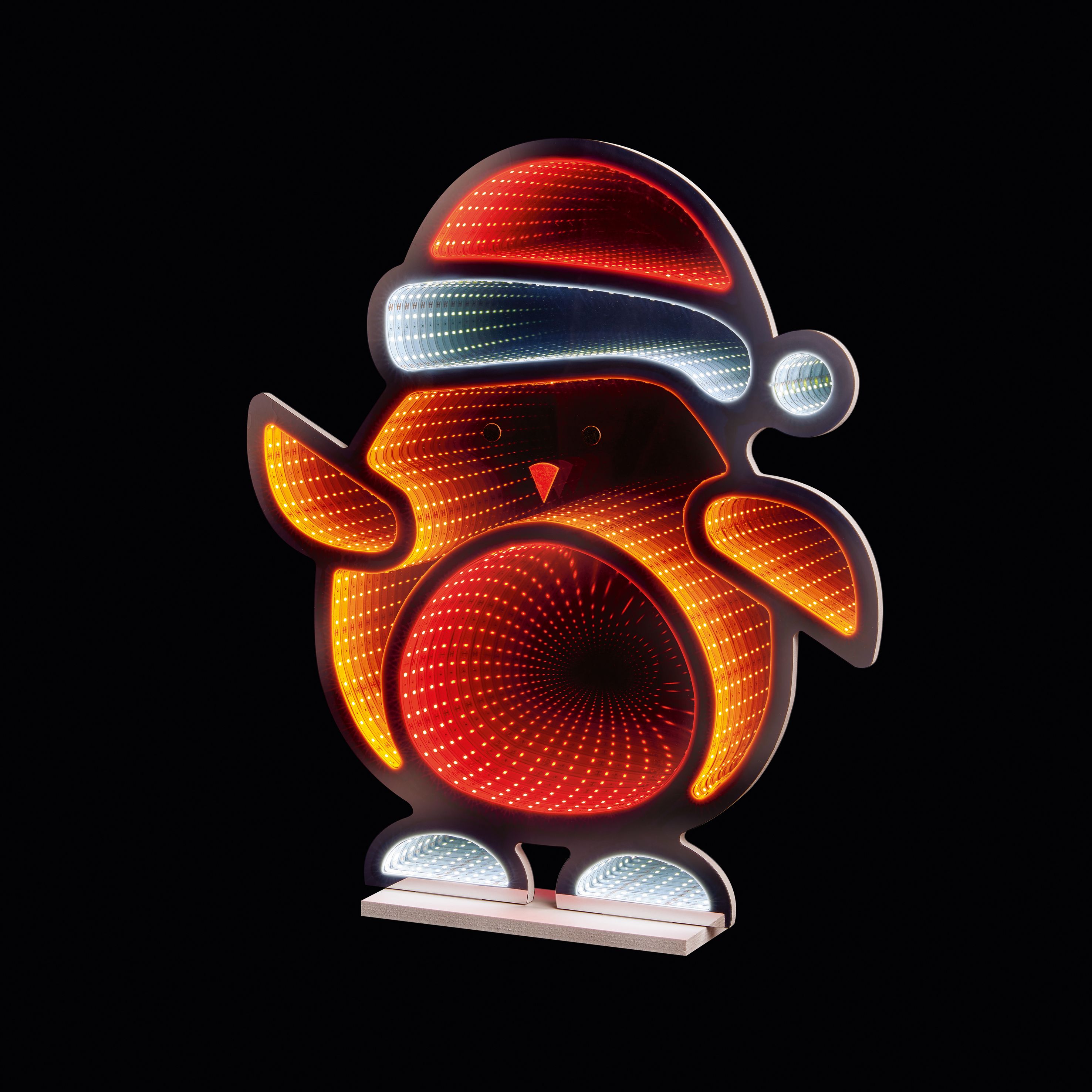 Multicolour LED Robin Infinity light (H) 600mm