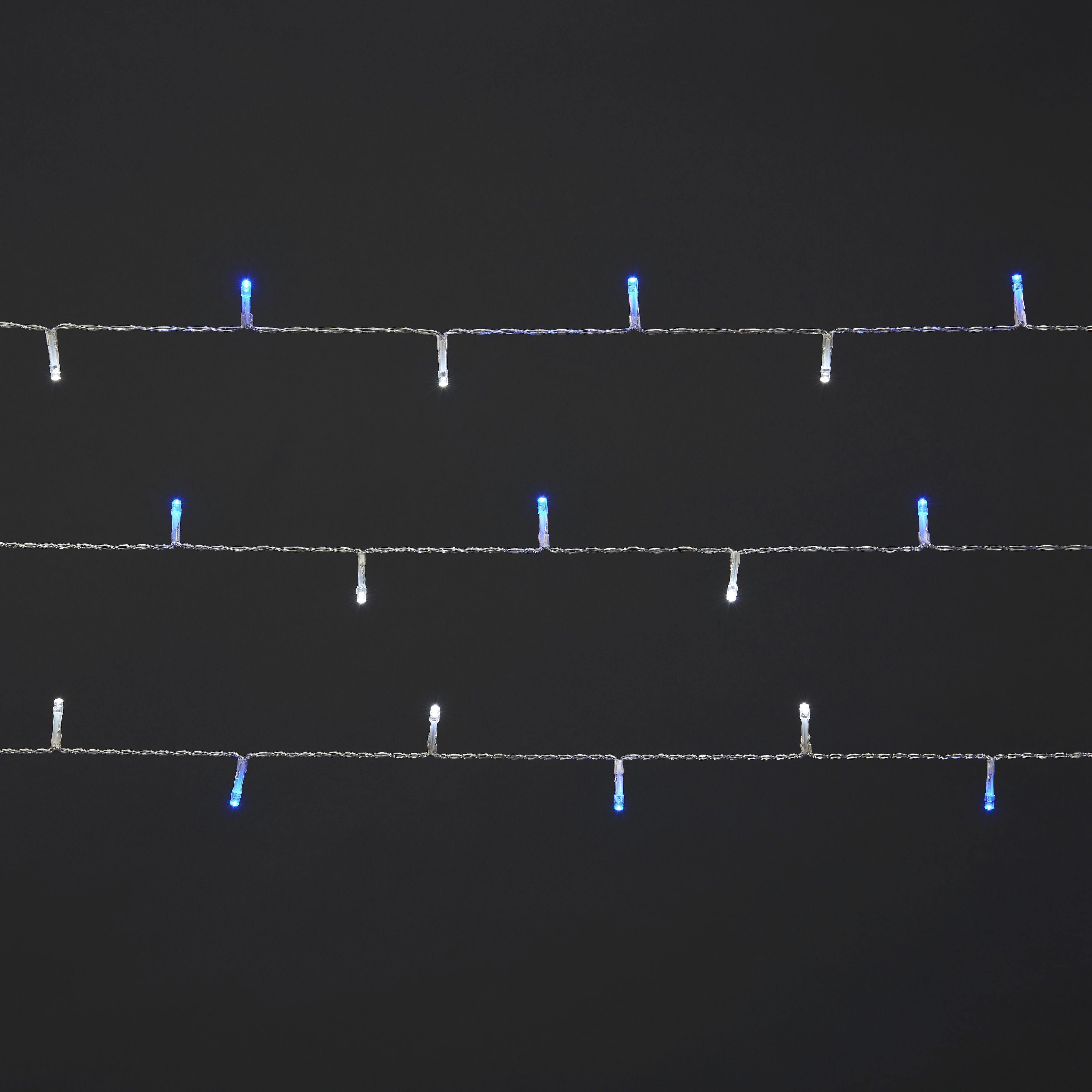 Multicolour LED String lights Clear cable | DIY at B&Q