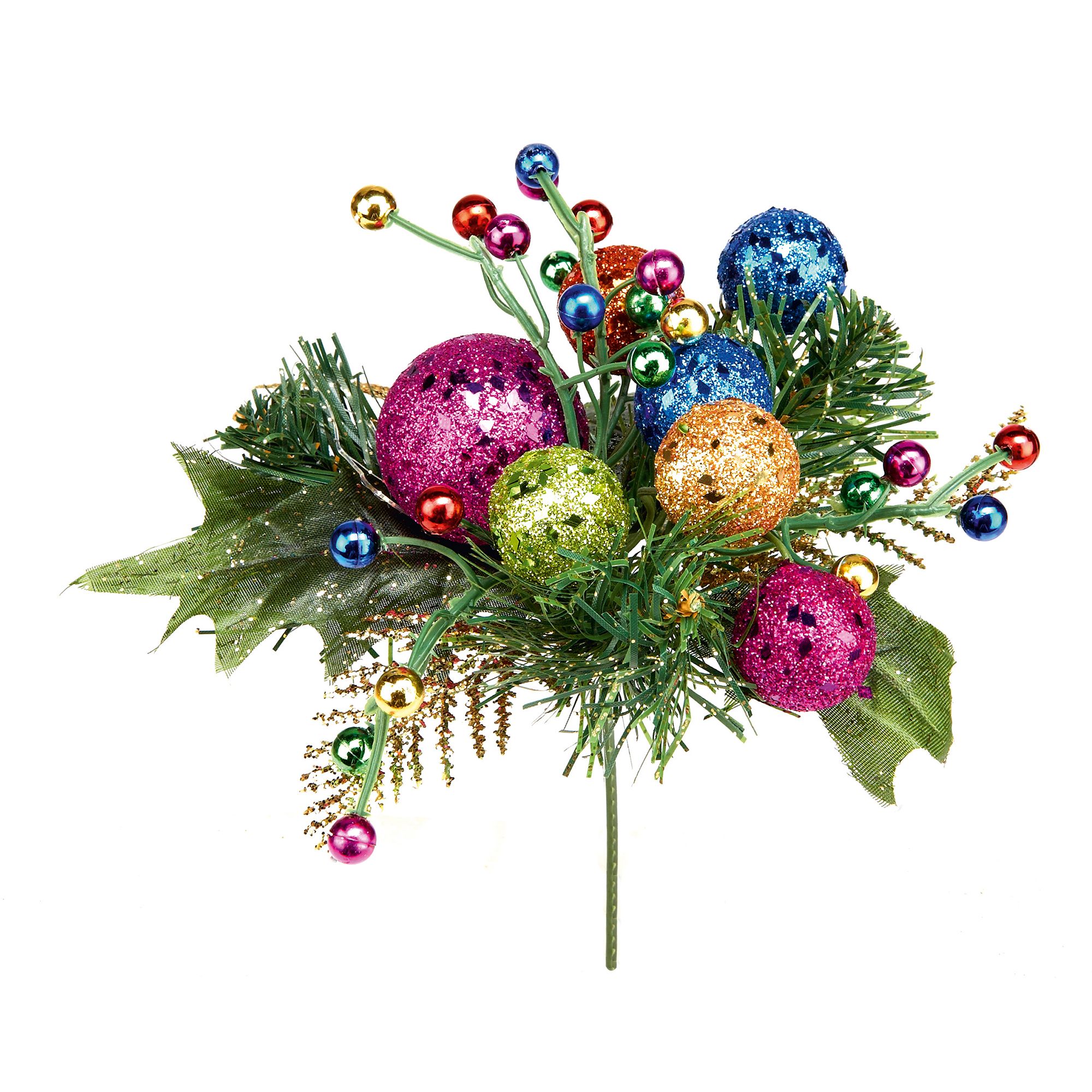 Multicolour Metallic effect Glitter ball Pick | DIY at B&Q