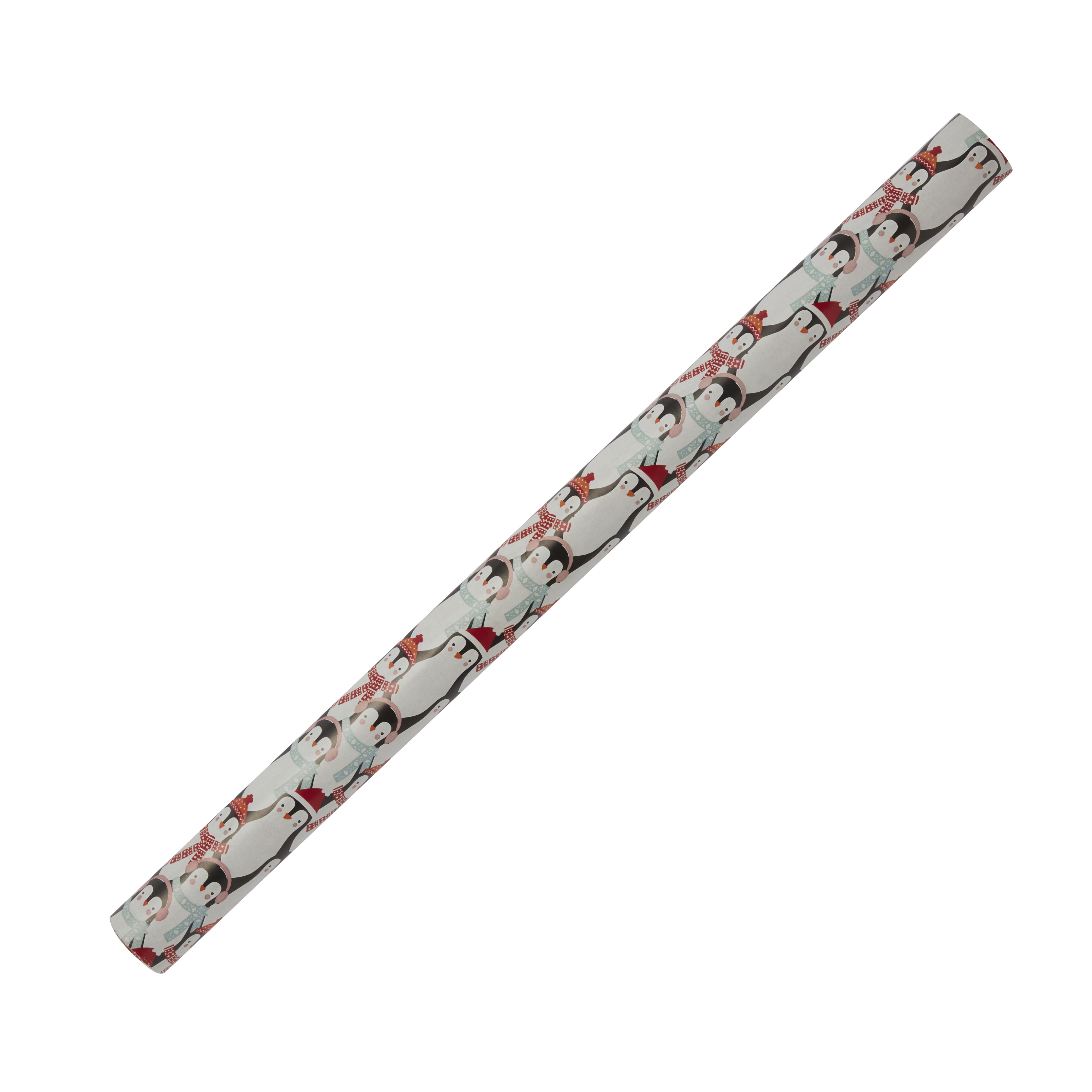 Multicolour Penguins Wrapping paper 4m