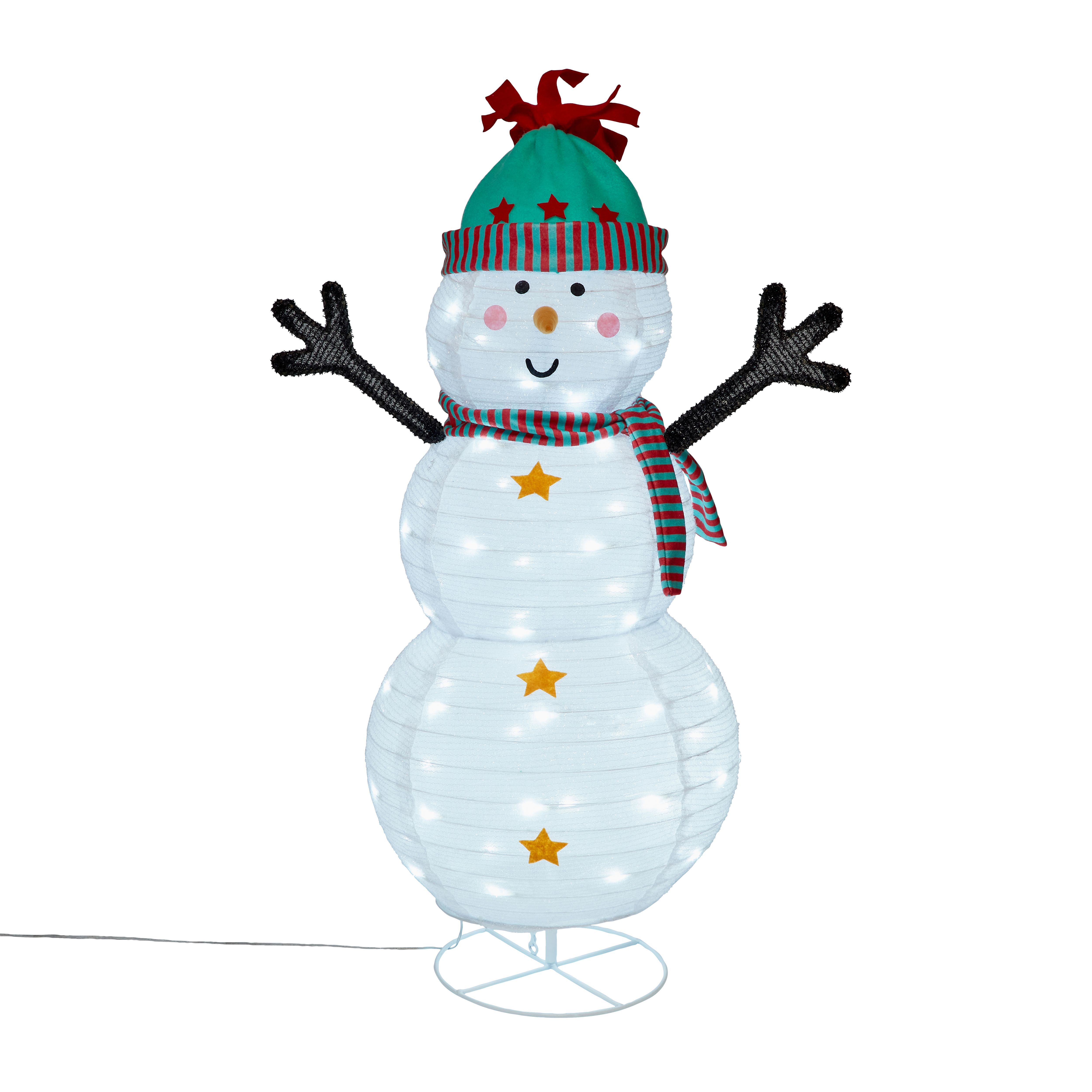 Multicolour Pop up snowman character LED Electrical christmas ...