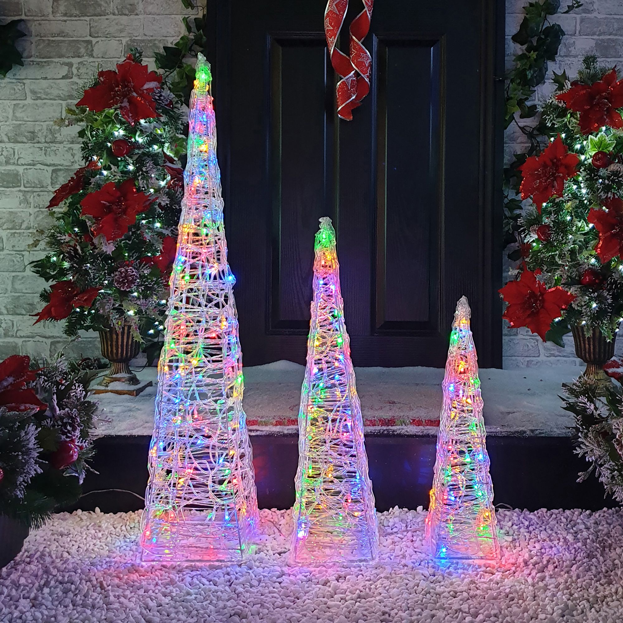 Multicolour Pyramid LED Electrical christmas decoration