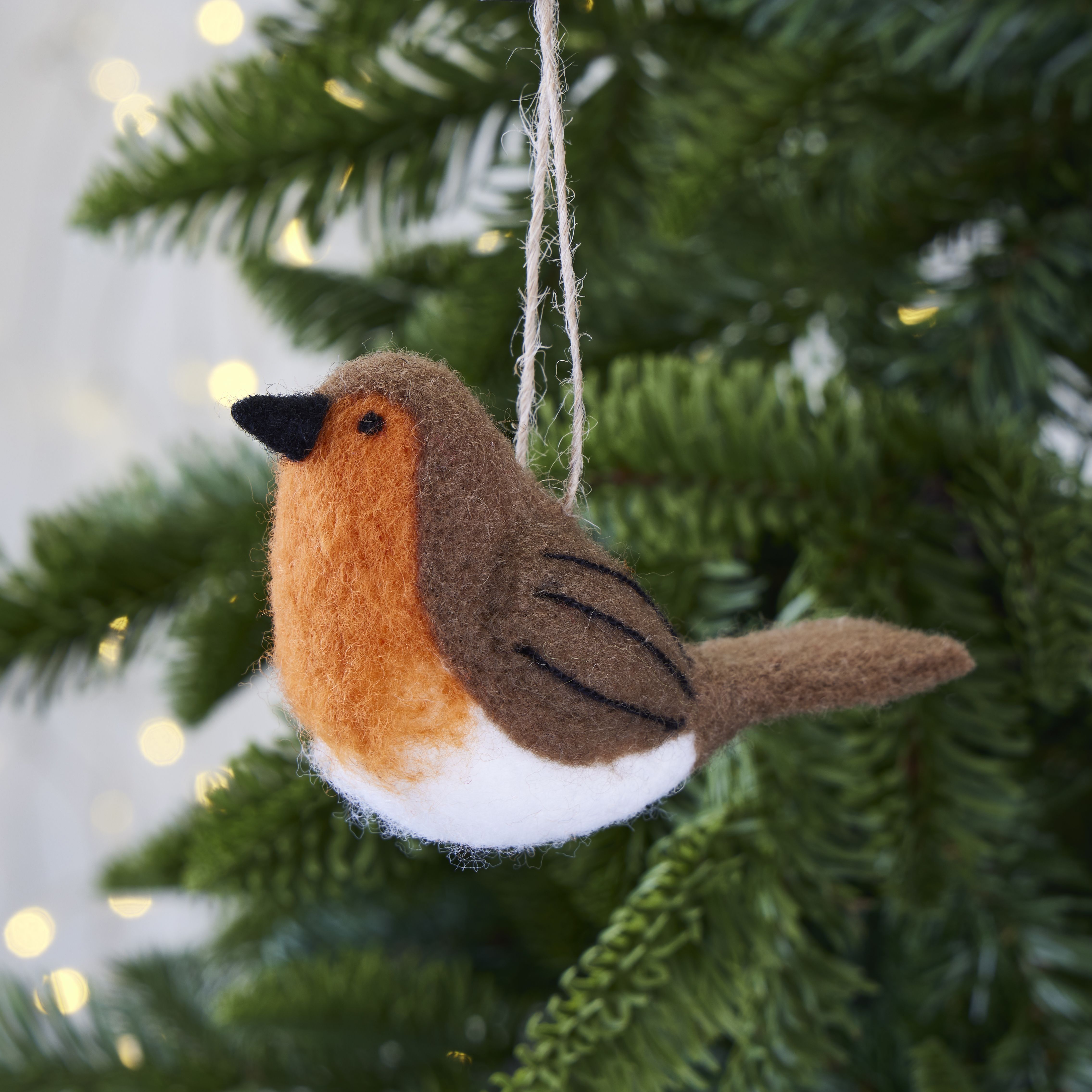 Multicolour Robin Felt Hanging decoration | DIY at B&Q