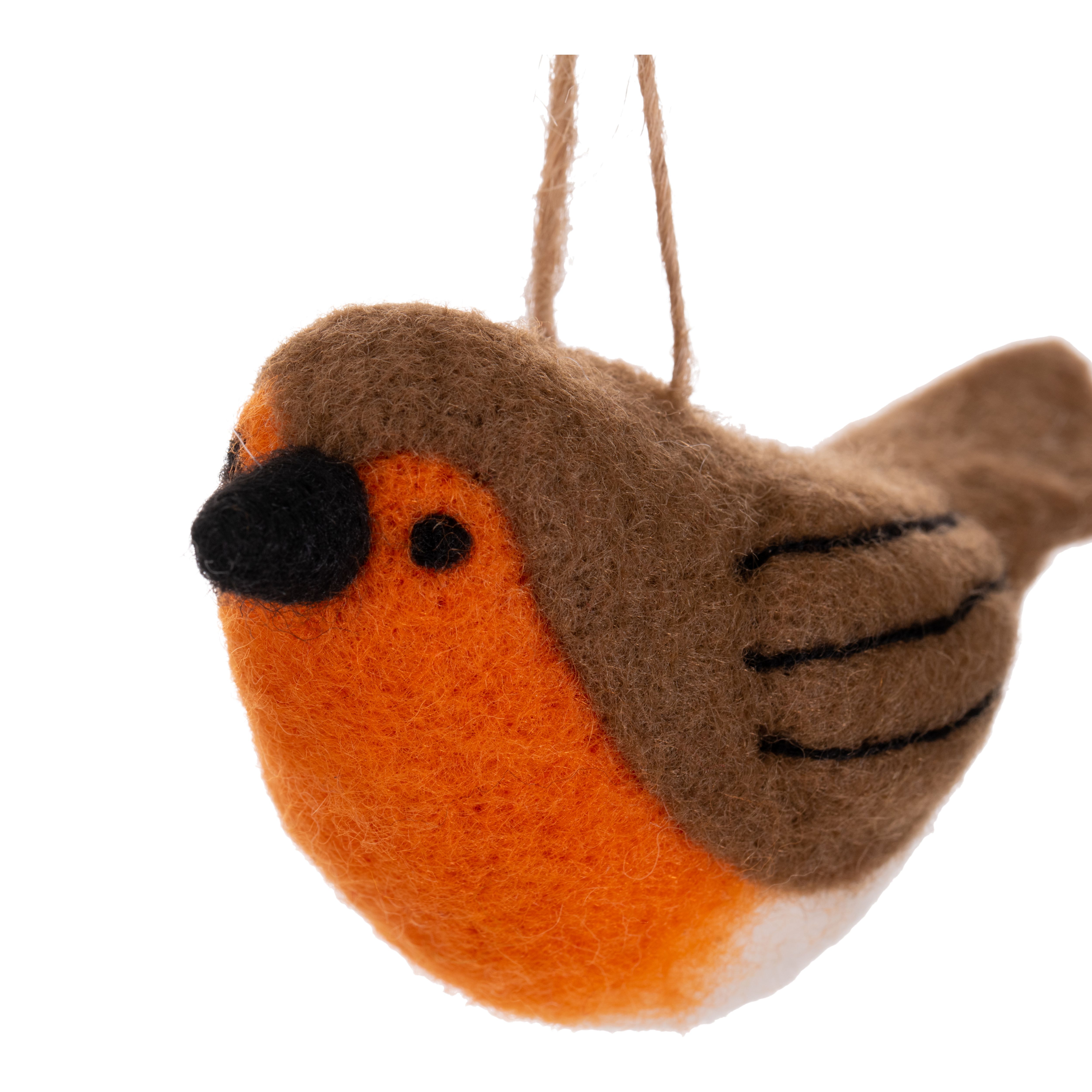 Multicolour Robin Felt Hanging decoration | DIY at B&Q