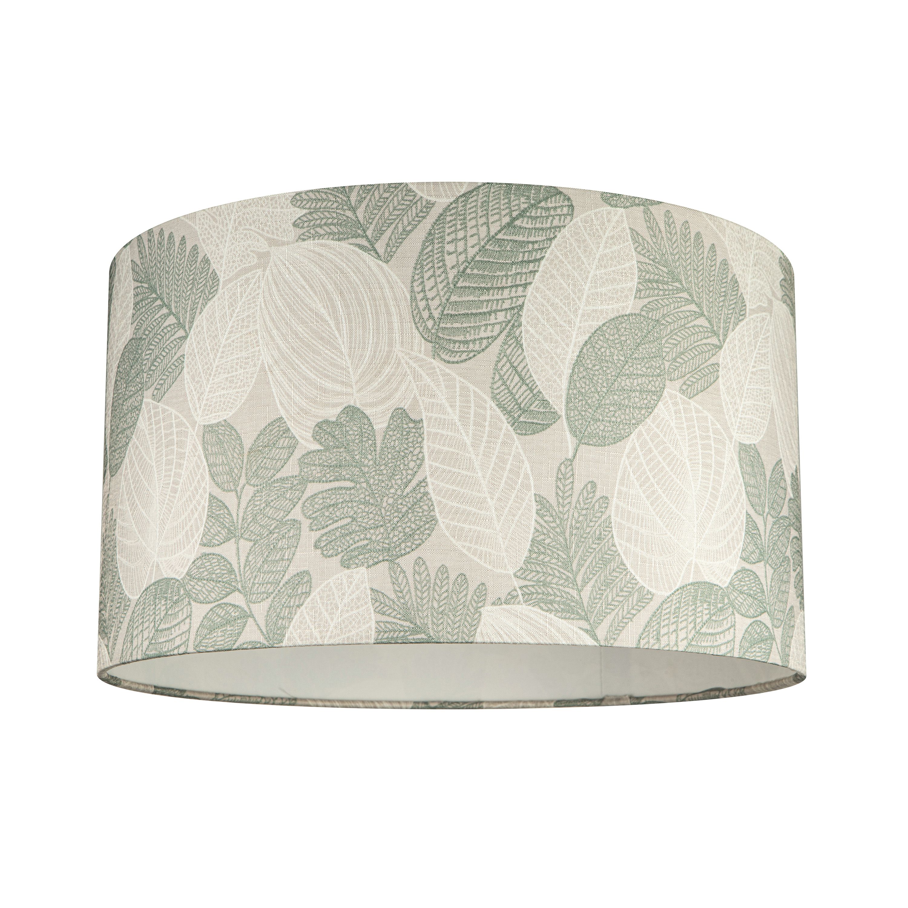 Multicoloured Leaves Drum Lamp shade (D)40cm