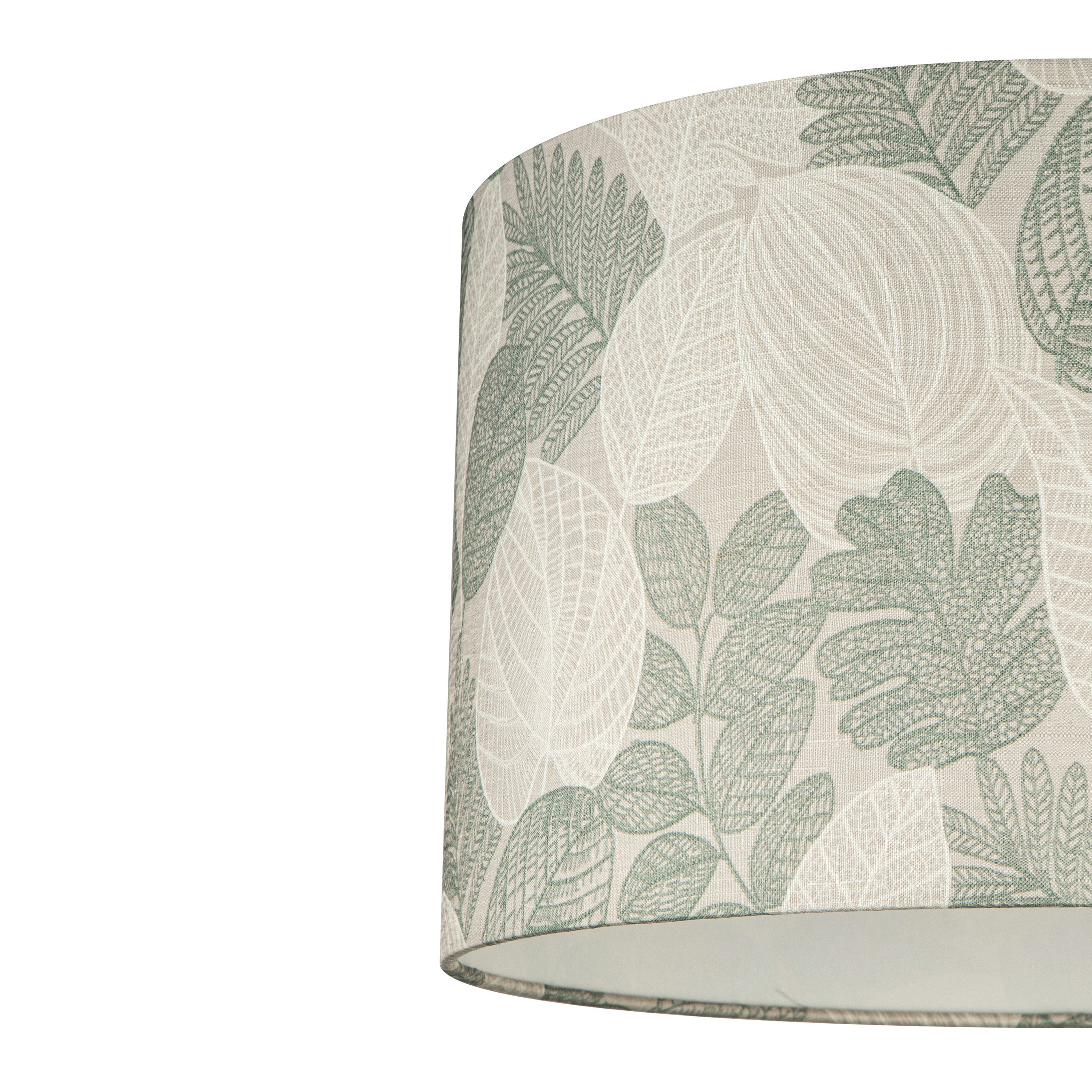 Multicoloured Leaves Drum Lamp shade (D)40cm