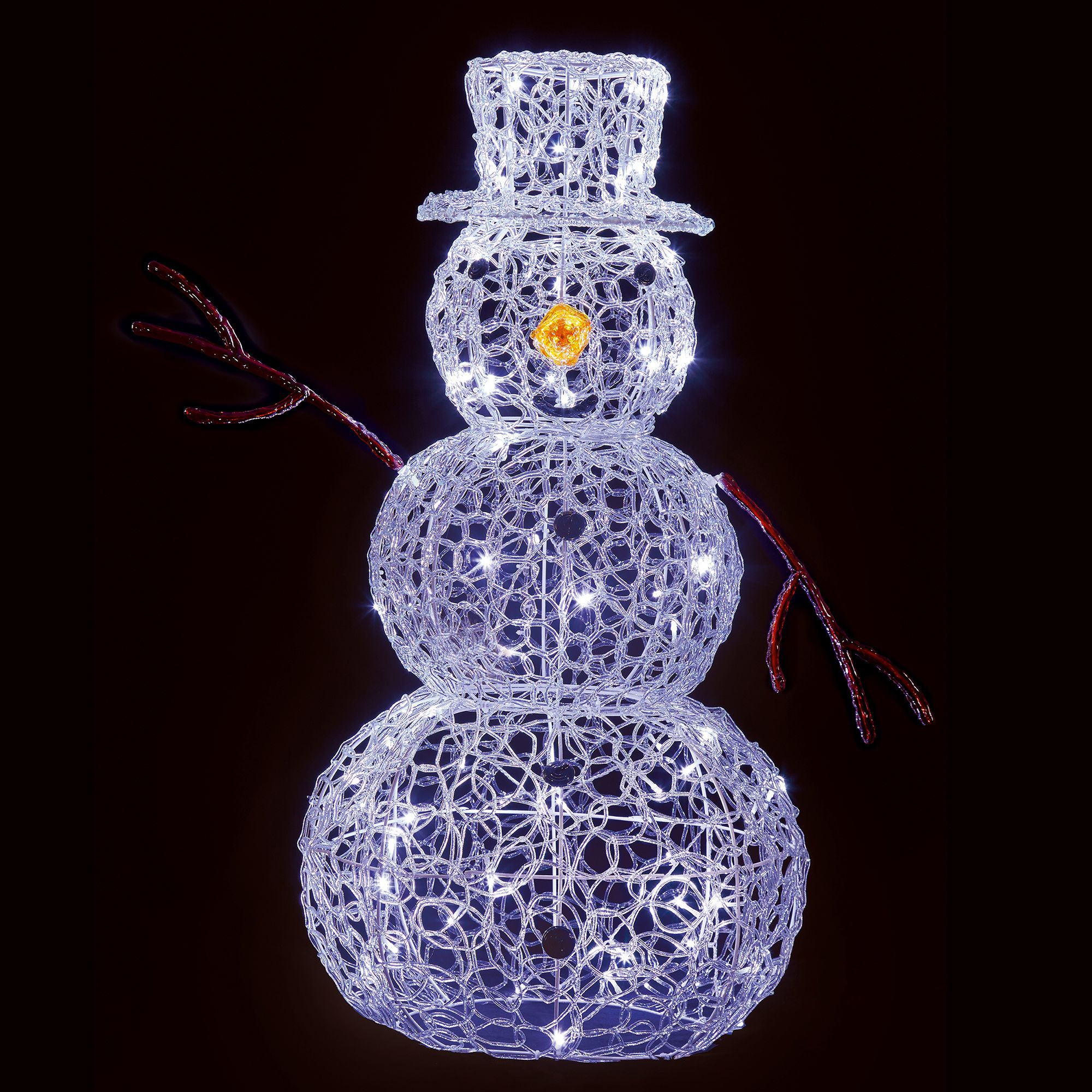 Multicoloured Snowman LED Electrical christmas decoration | DIY at B&Q