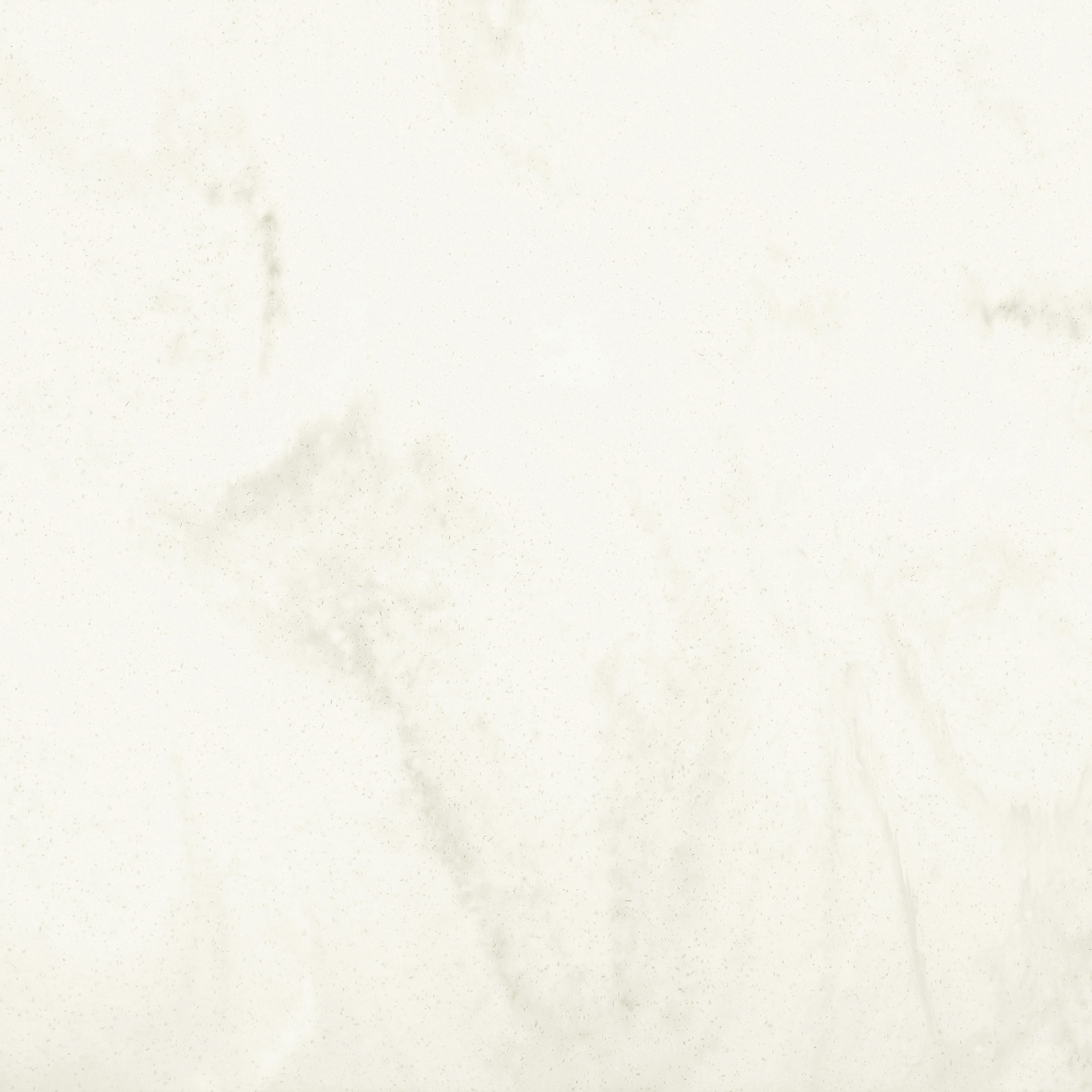 MyWorktop Satin White Marble effect Acrylic Kitchen Upstand (L)2200mm