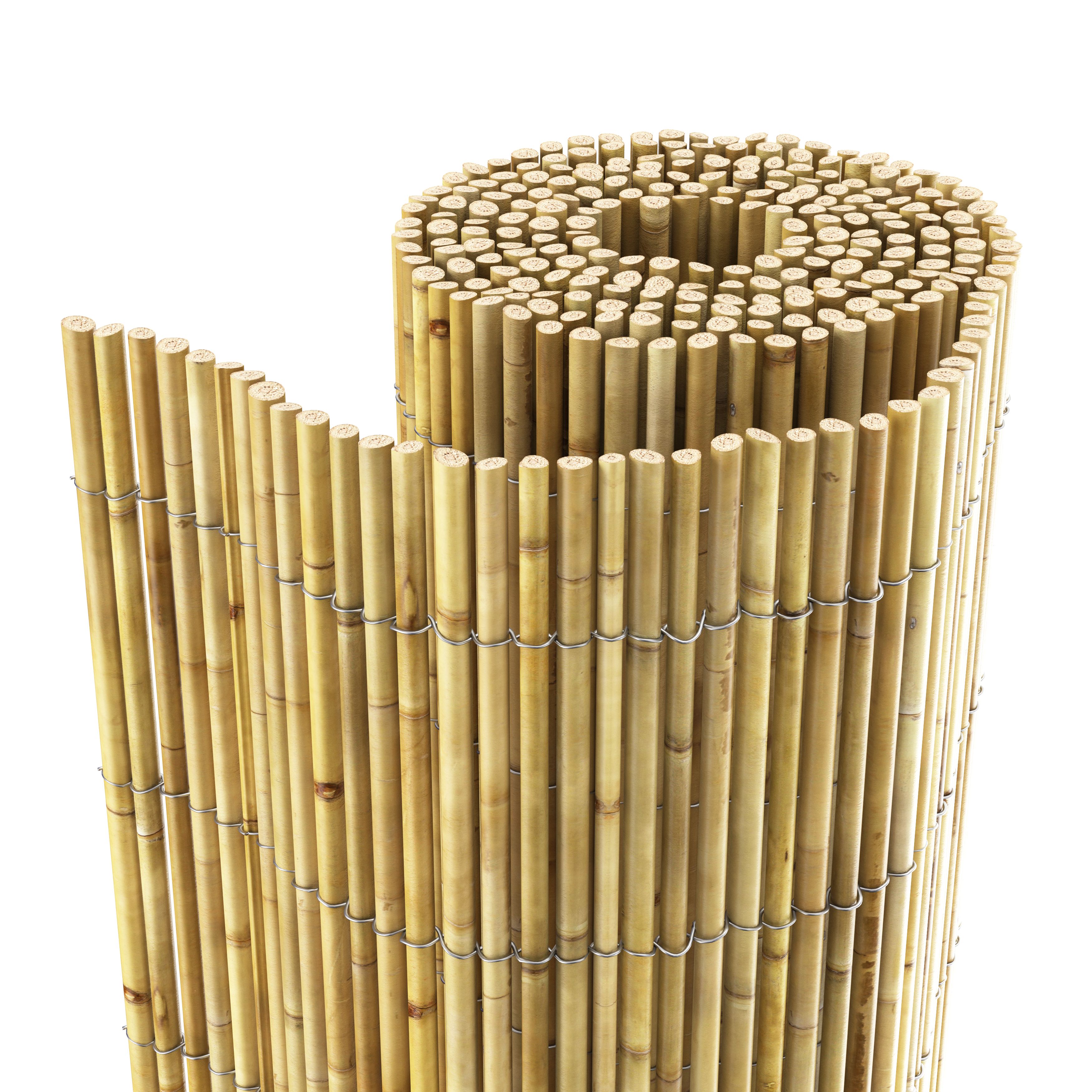 Natural Bamboo Garden screen (H)1.5m (W)3m