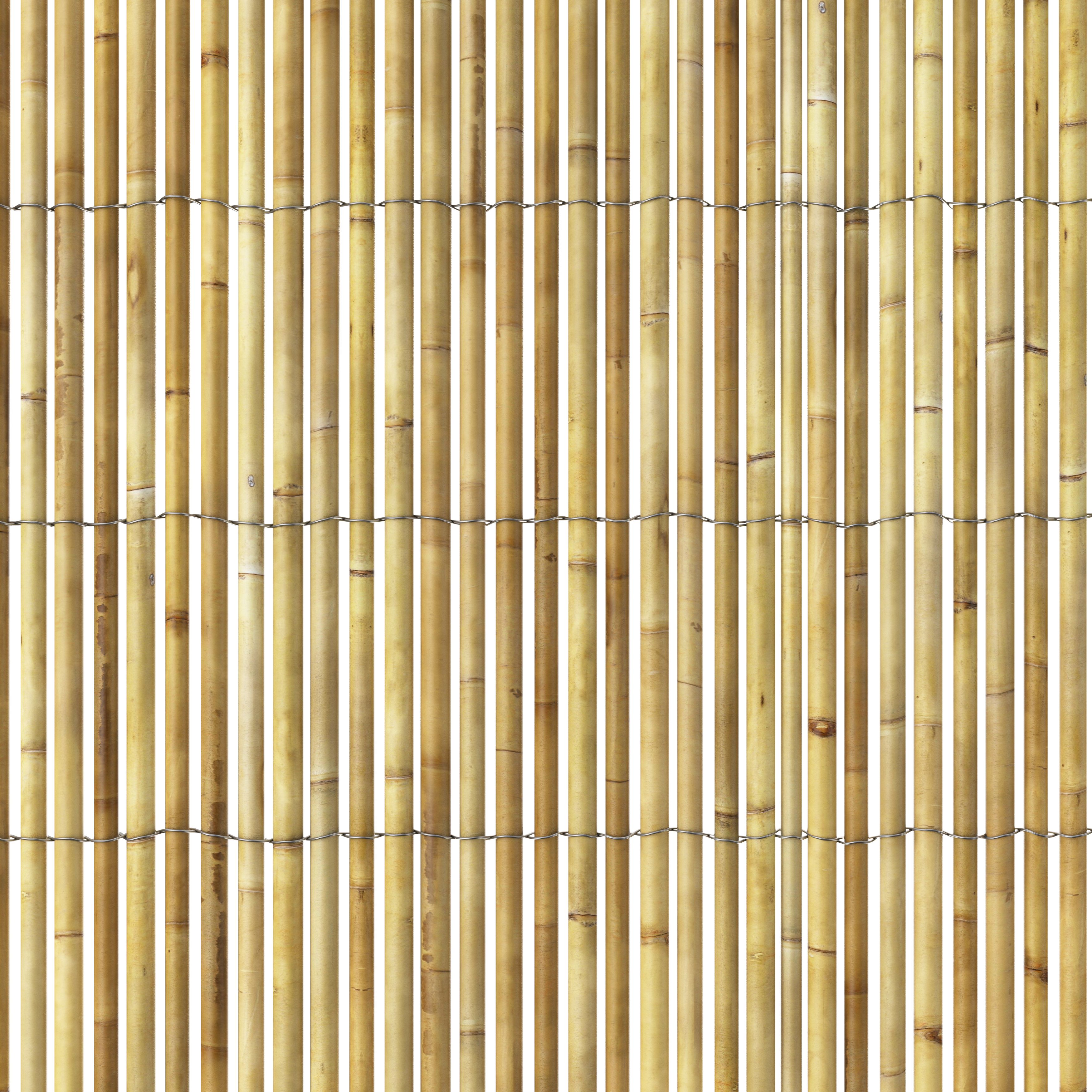 Natural Bamboo Garden screen (H)1.5m (W)3m