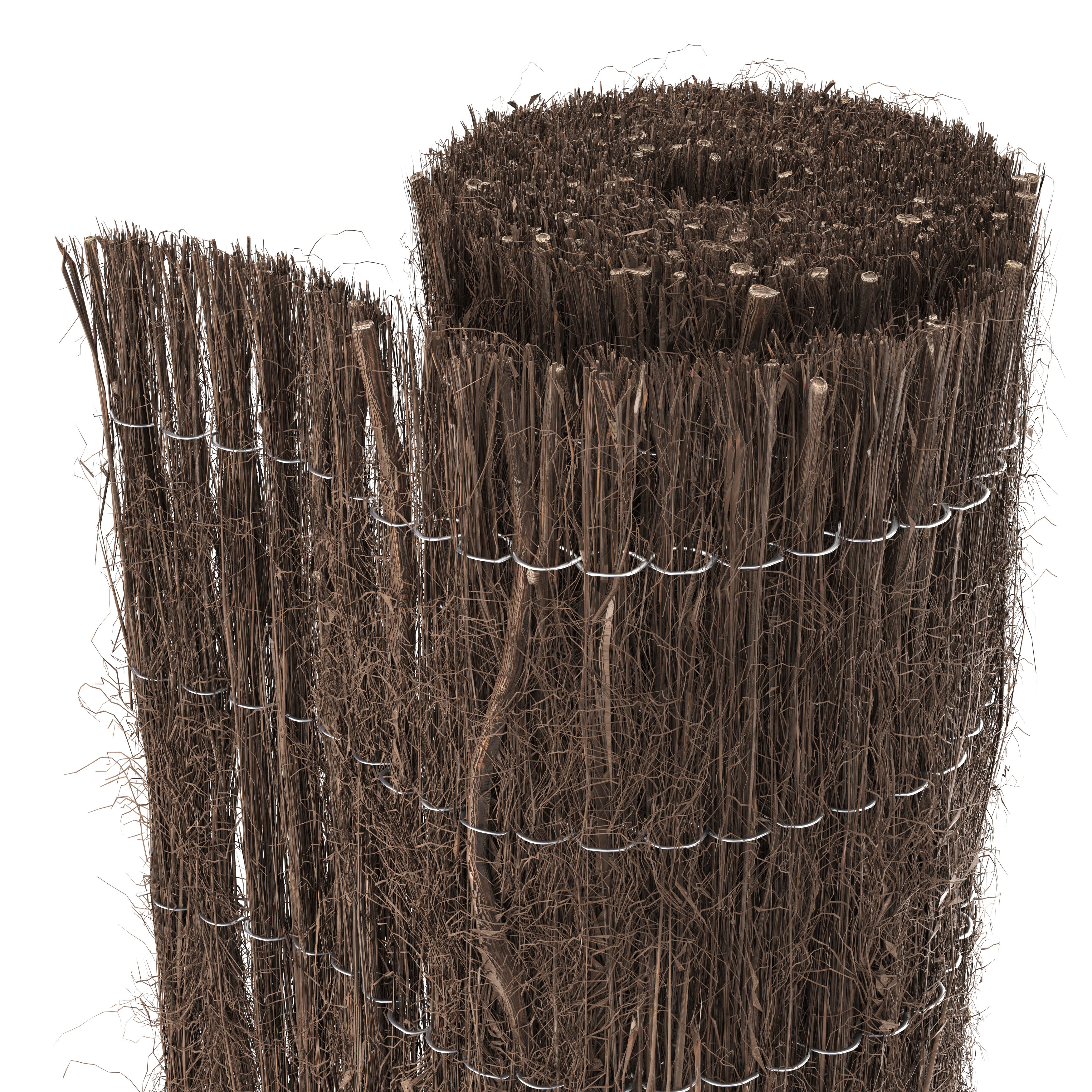 Natural Brushwood Garden screen (H)1m (W)3m