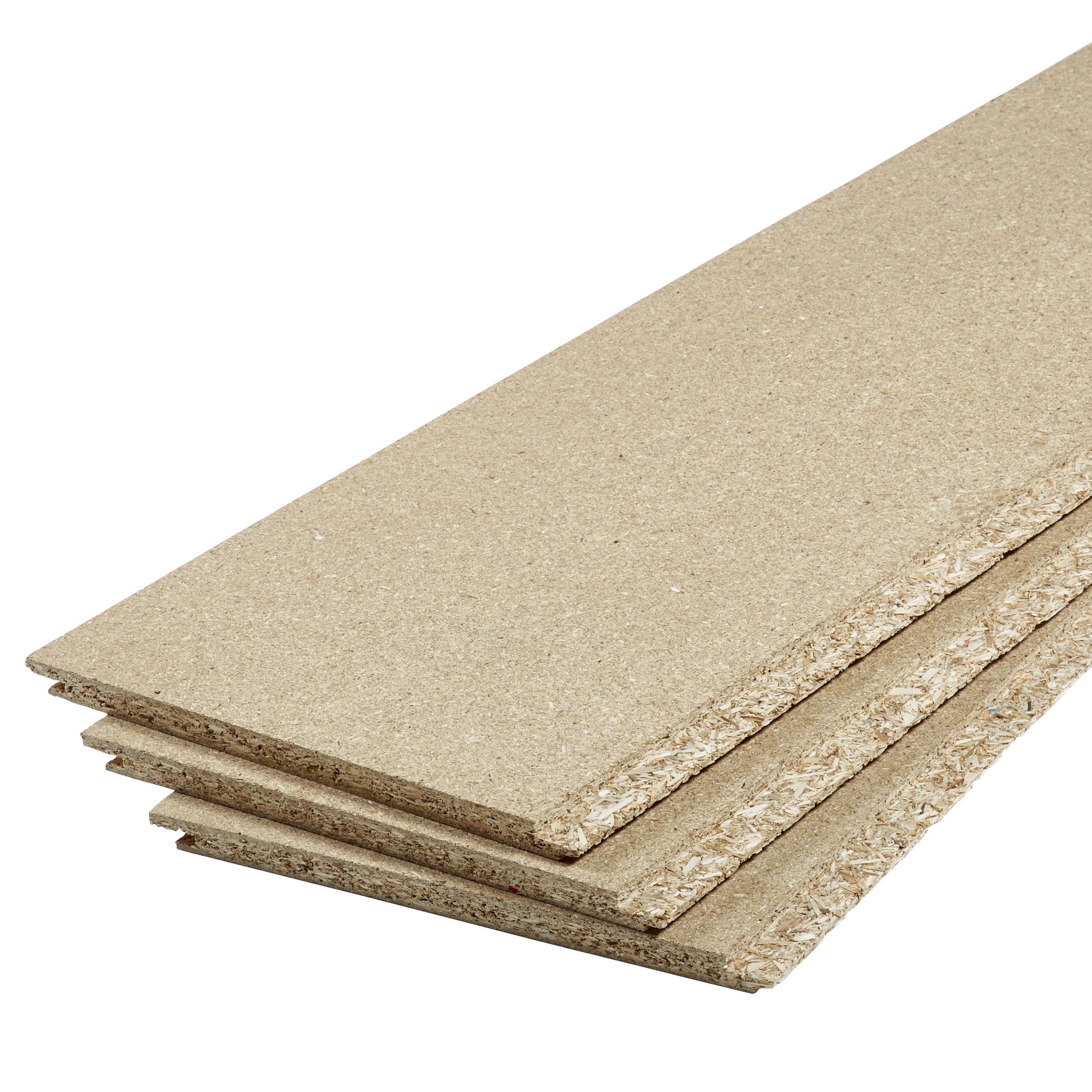 Natural Chipboard Loft panel (L)1220mm (W)320mm (T)18mm , Pack of 3