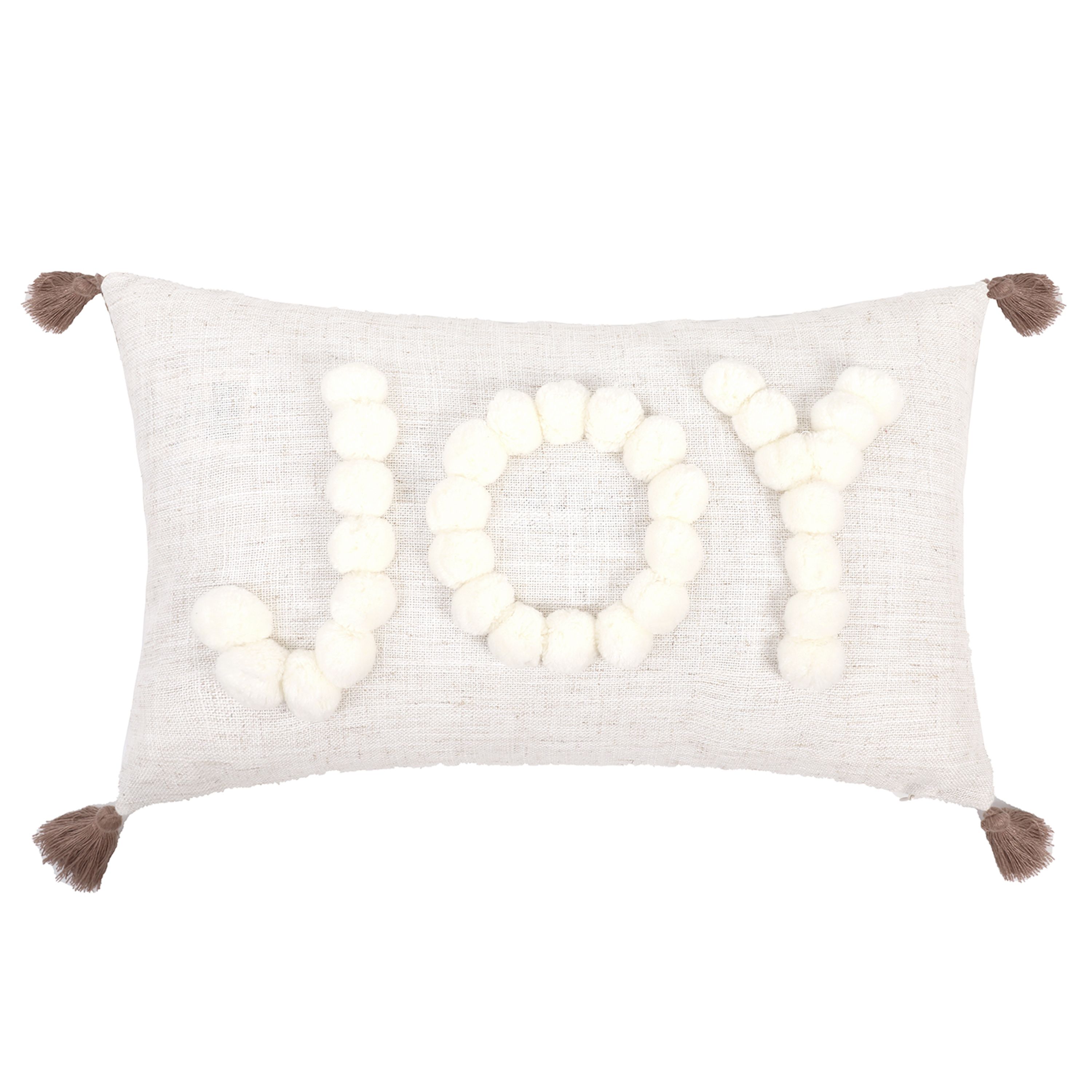 NATURAL JOY LINEN EFFECT INDOOR CUSHION (L)50CM (W)30CM