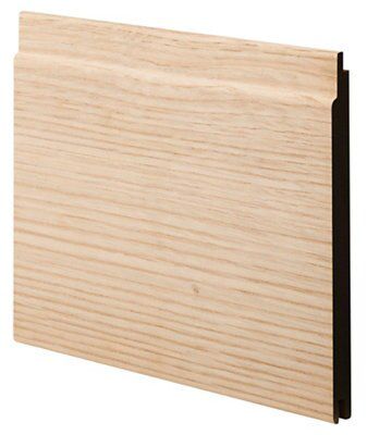 Natural MDF Cladding (W)144mm (T)12mm, Pack of 2