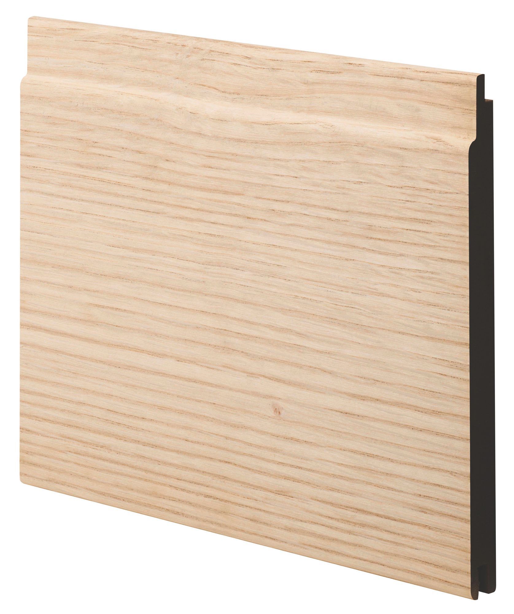 Natural Medium-density fibreboard (MDF) Cladding (W)144mm (T)12mm, Pack ...