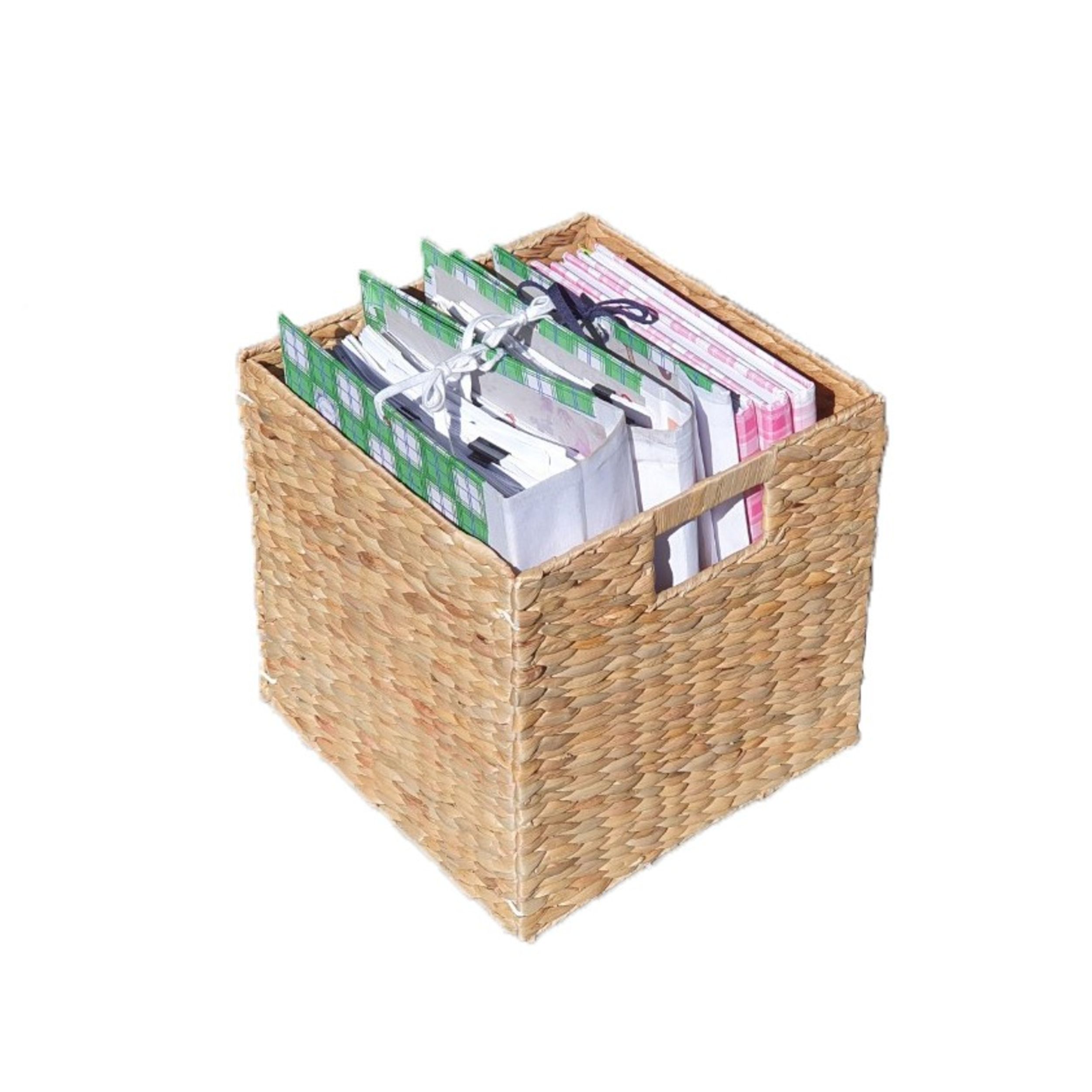 Natural Metal Foldable Storage basket (H)300mm (W)30mm | DIY at B&Q
