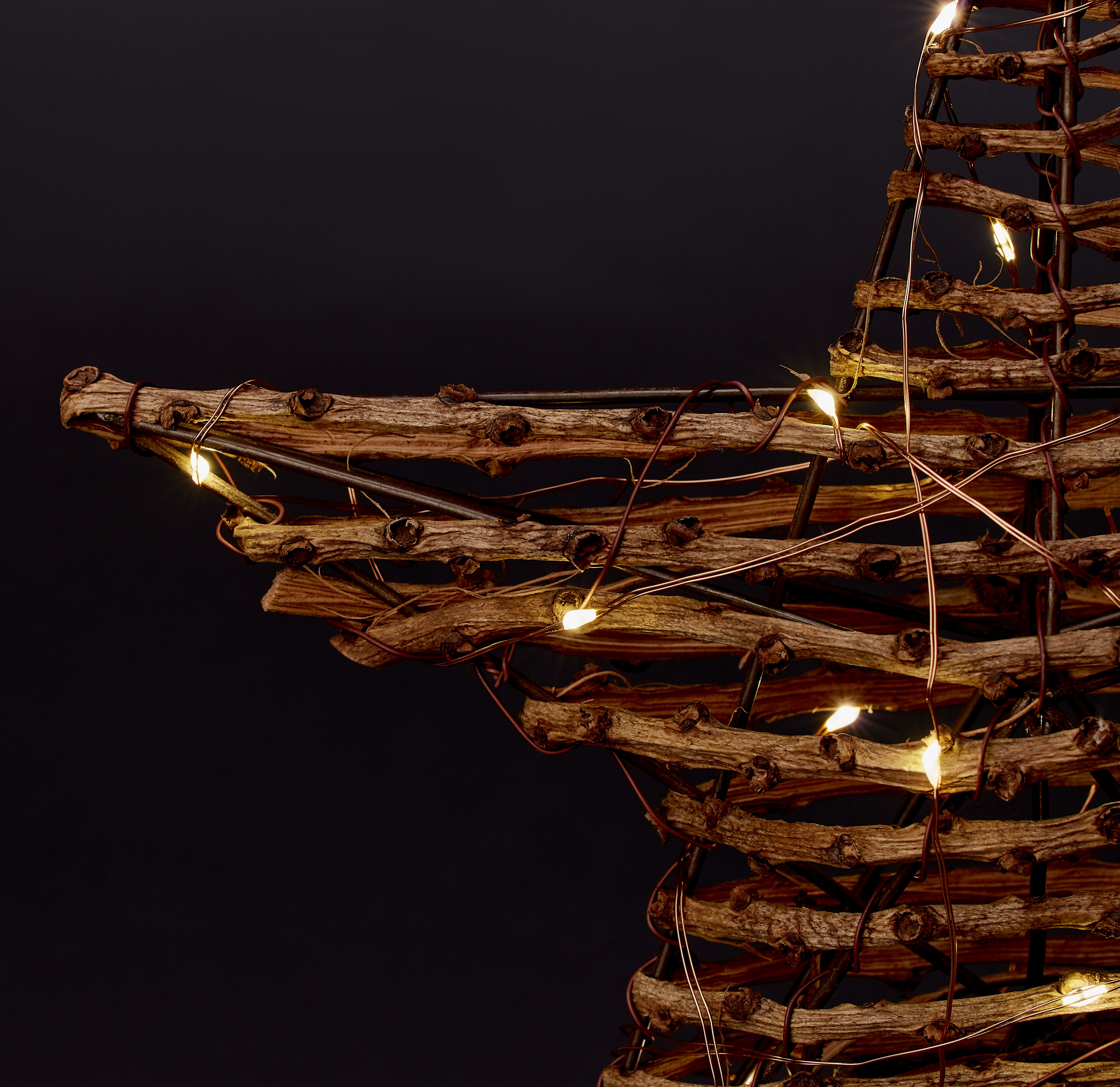Grapevine Star Tree Topper