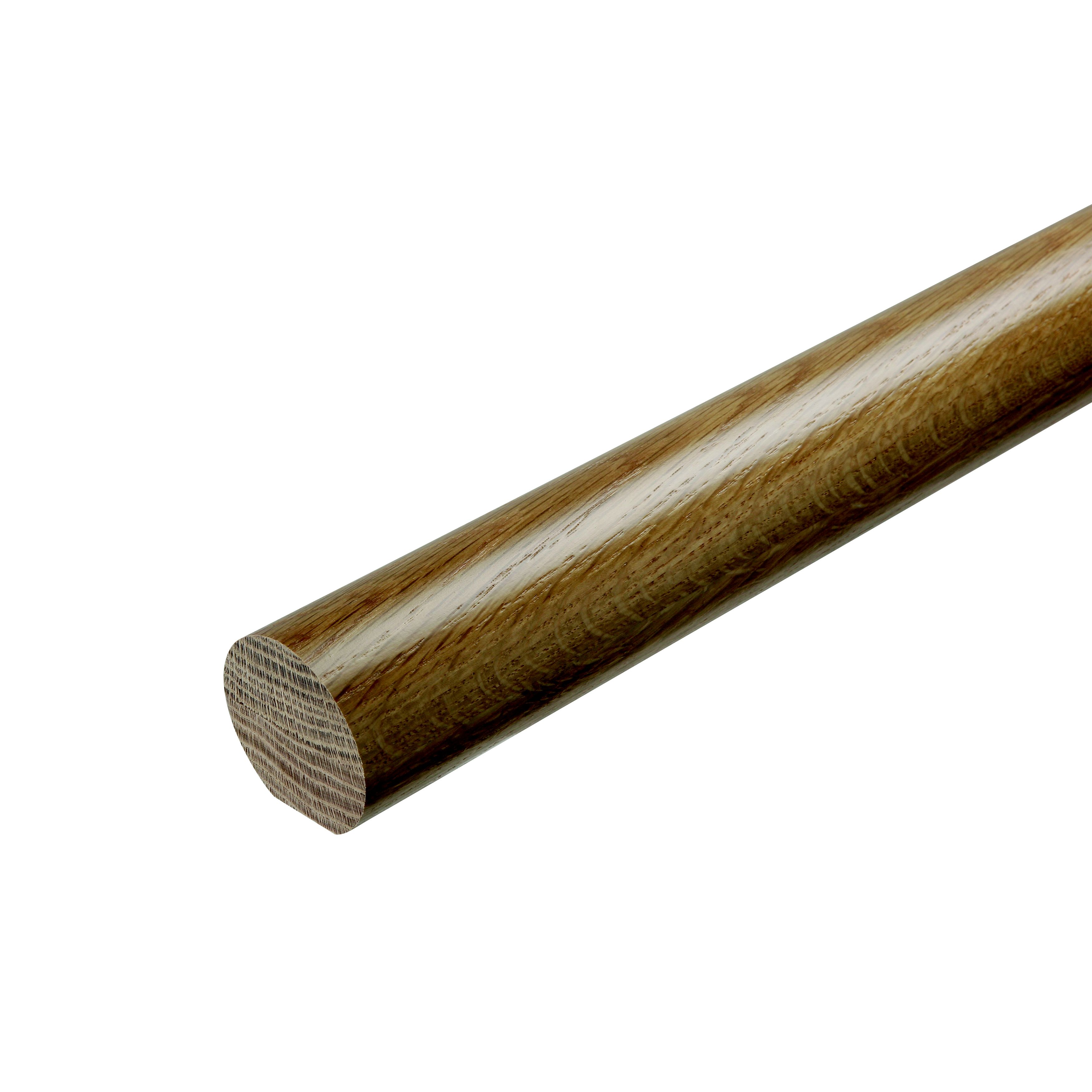 Natural Oak Rounded Handrail (W)54mm | DIY at B&Q