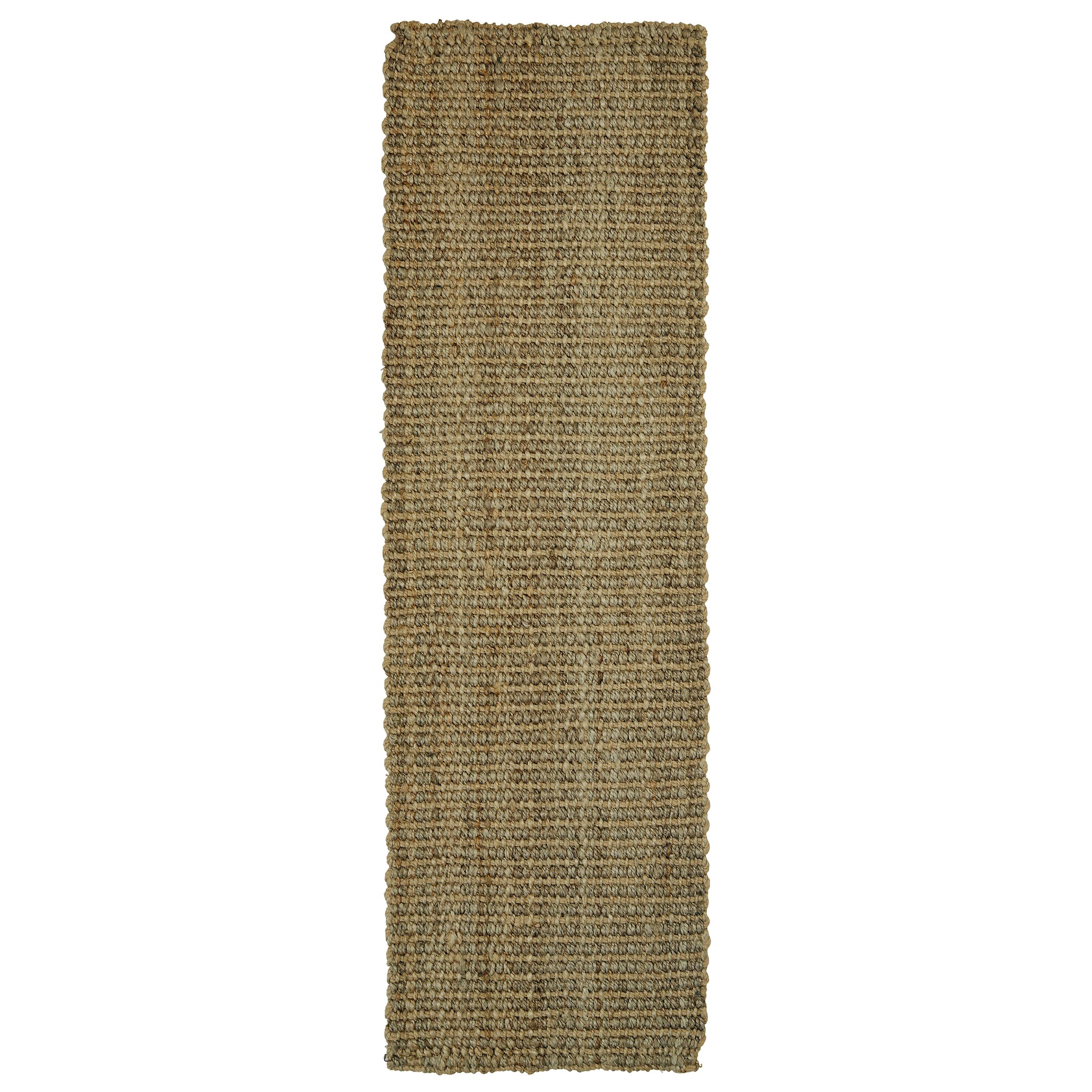 Natural Plain Medium Runner, (L)180cm x (W)60cm
