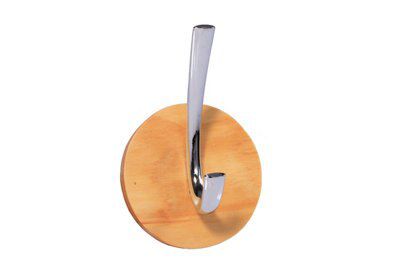 Natural Wood Circular Hook (H)87mm (W)100mm