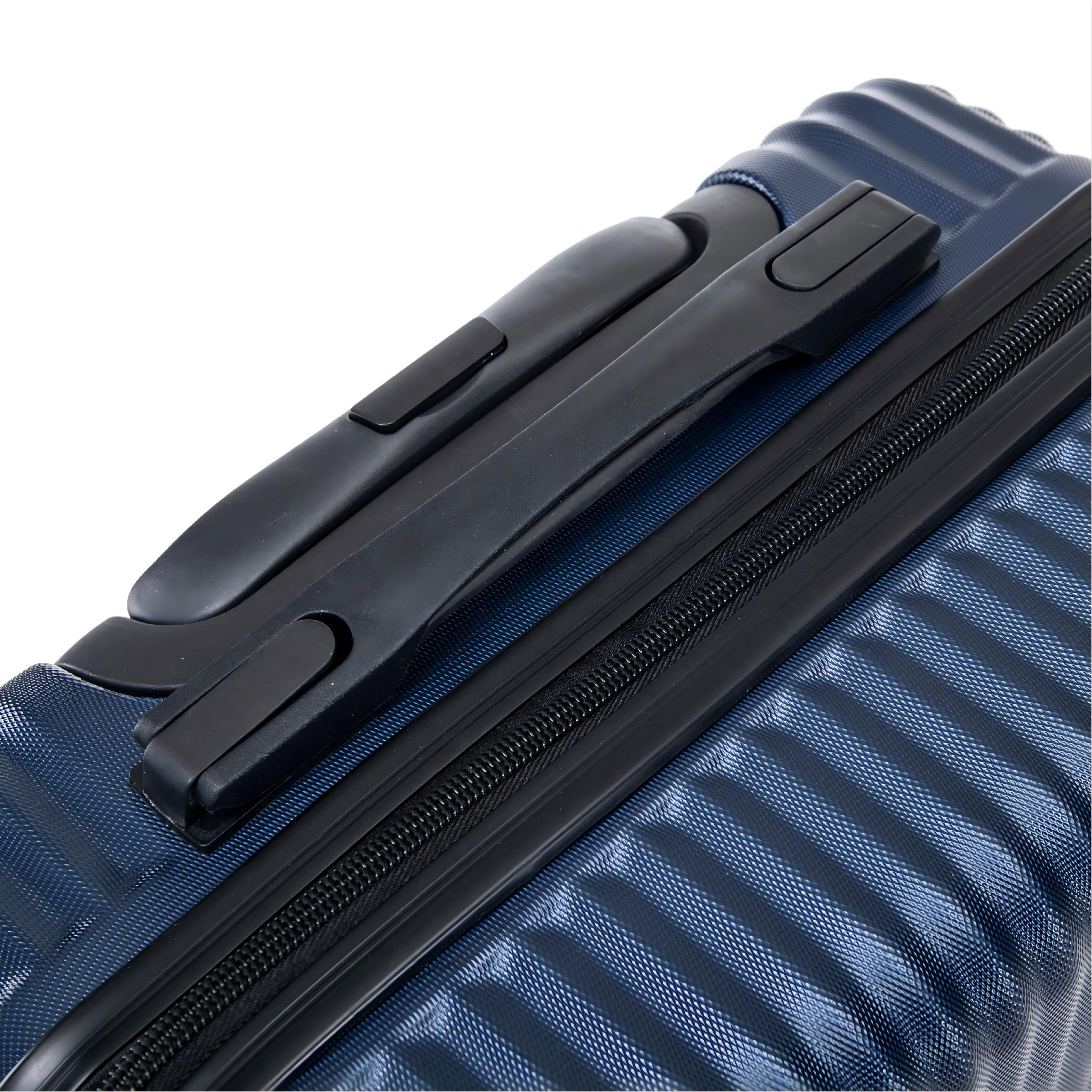 Navy 27L Cabin Hard shell Suitcase, 55cm x 35cm x 20cm