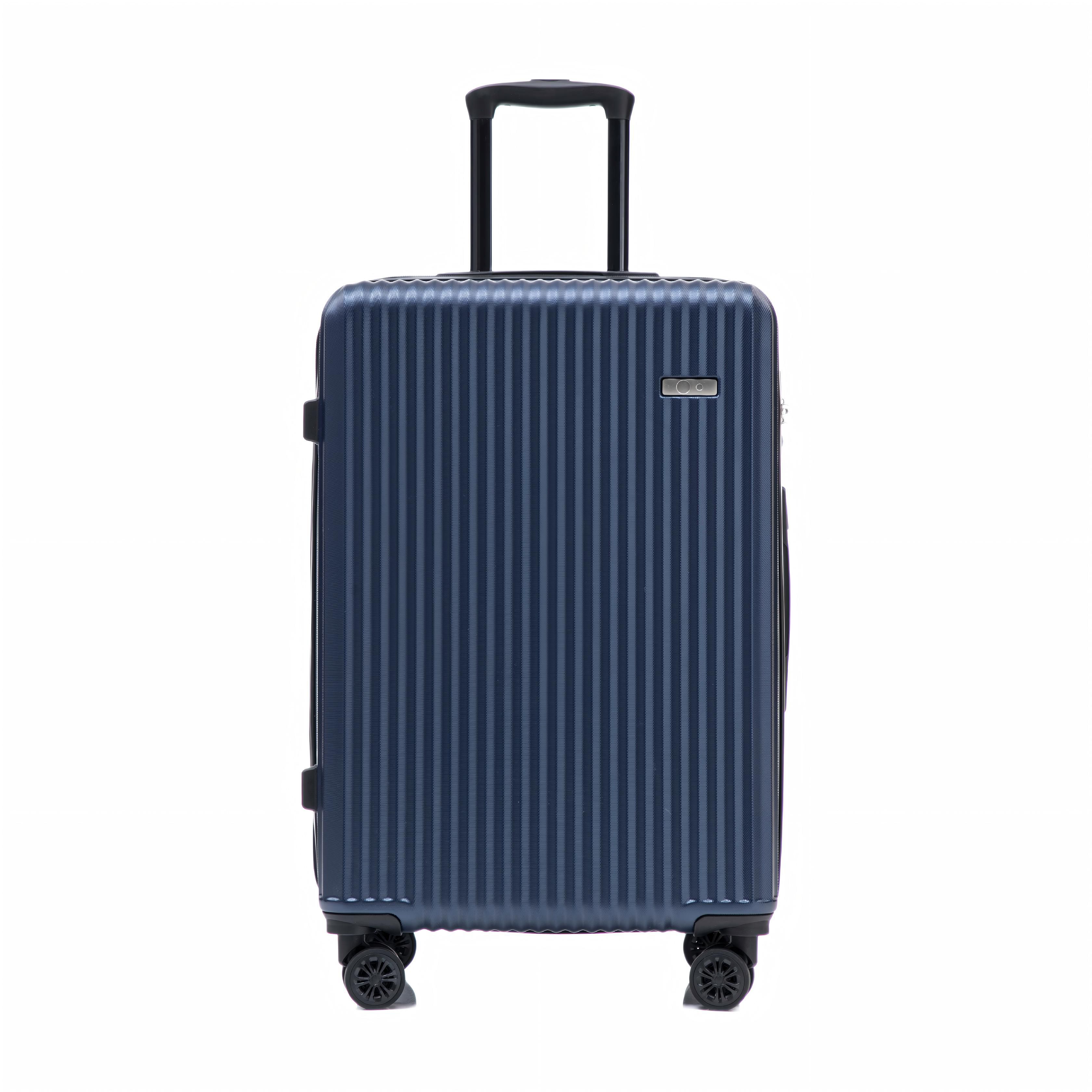 Navy 92L Hard shell Suitcase, 78cm x 52cm x 29cm