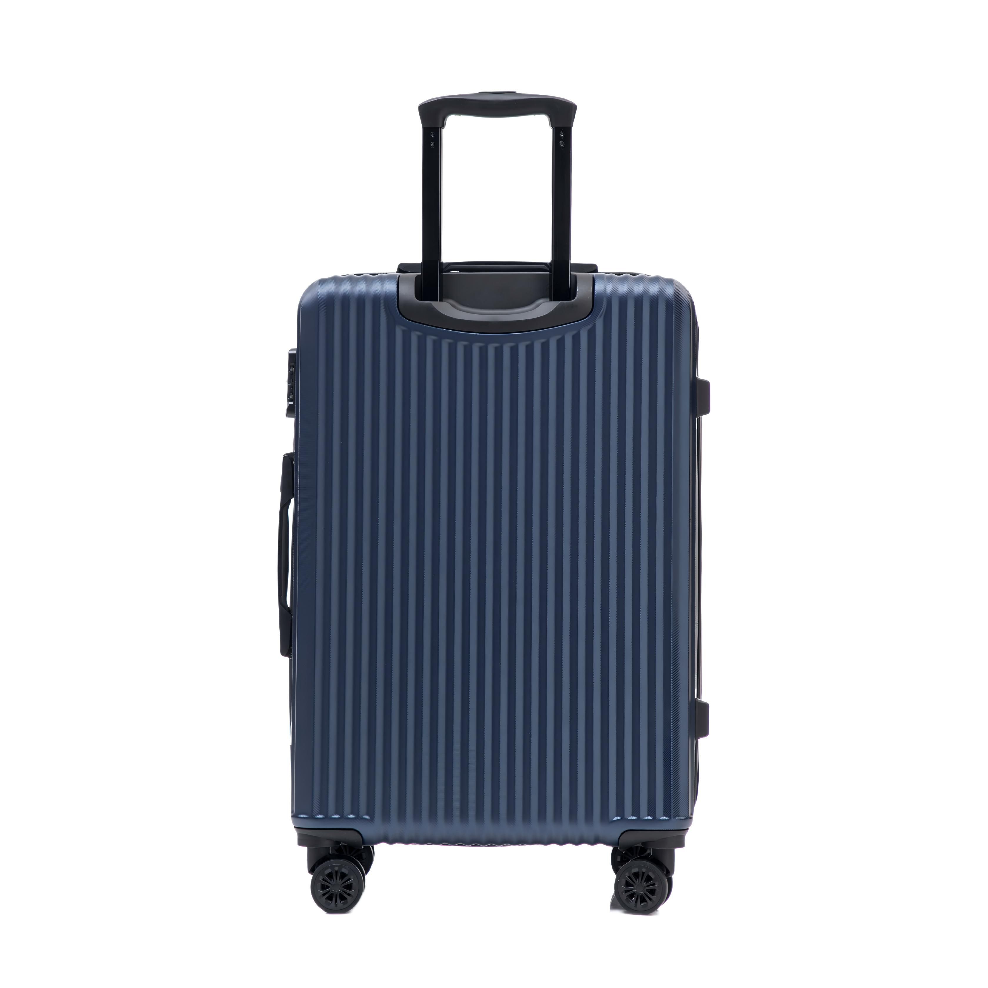 Navy 92L Hard shell Suitcase, 78cm x 52cm x 29cm