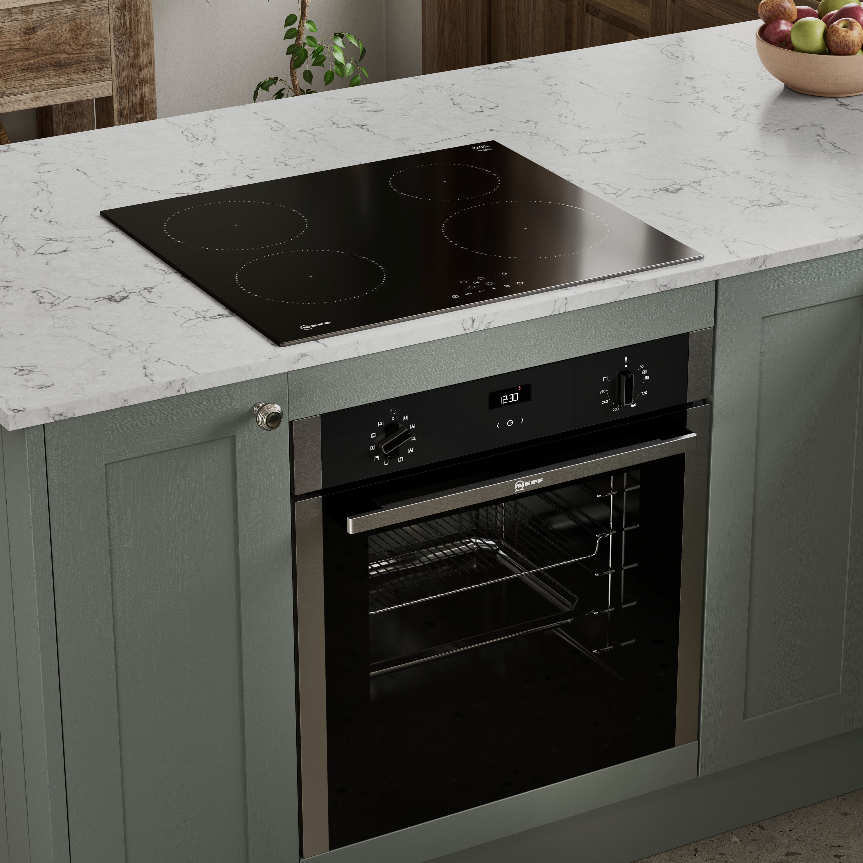 NEFF B3ACE4HG0B Built-in Single Multi-function Electric Oven - Black