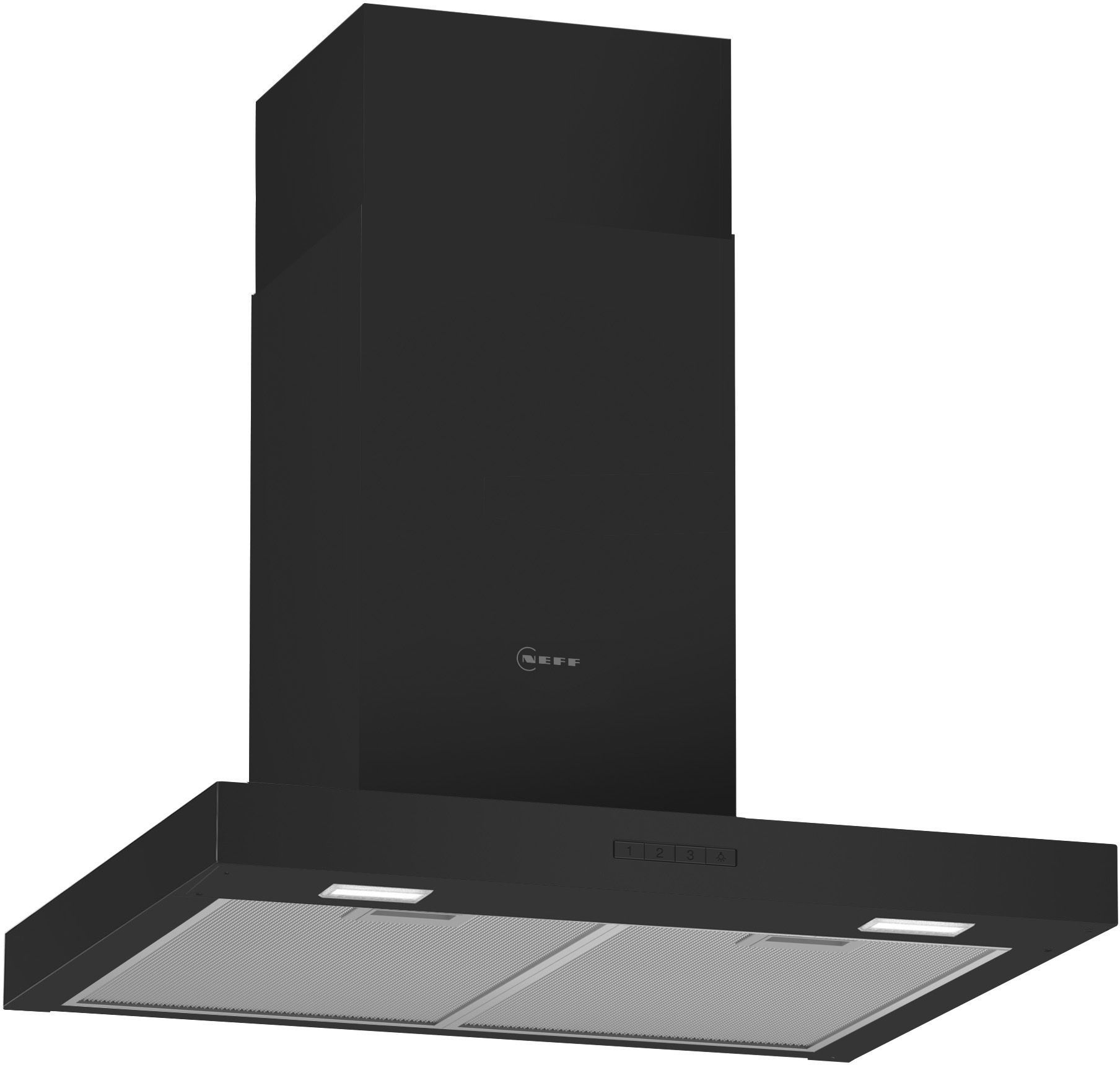 NEFF N30 D62BBC0S0B Metal Box Cooker hood (W)60cm - Black