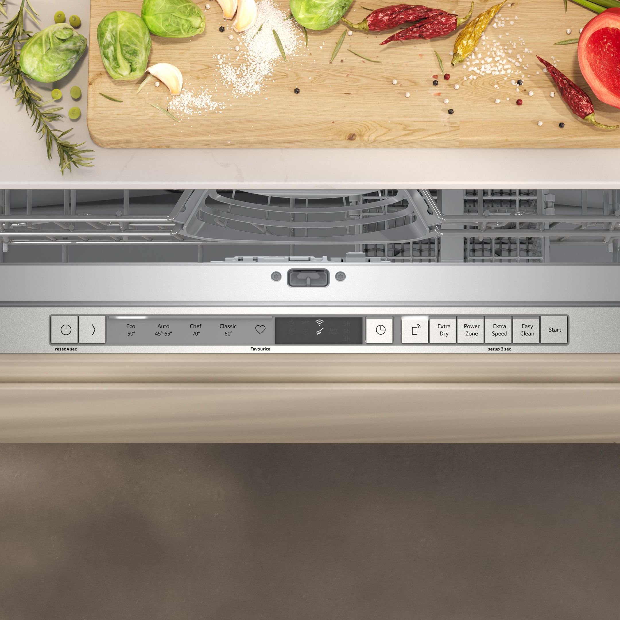 NEFF N30 S153HTX02G Integrated Full size Dishwasher - White