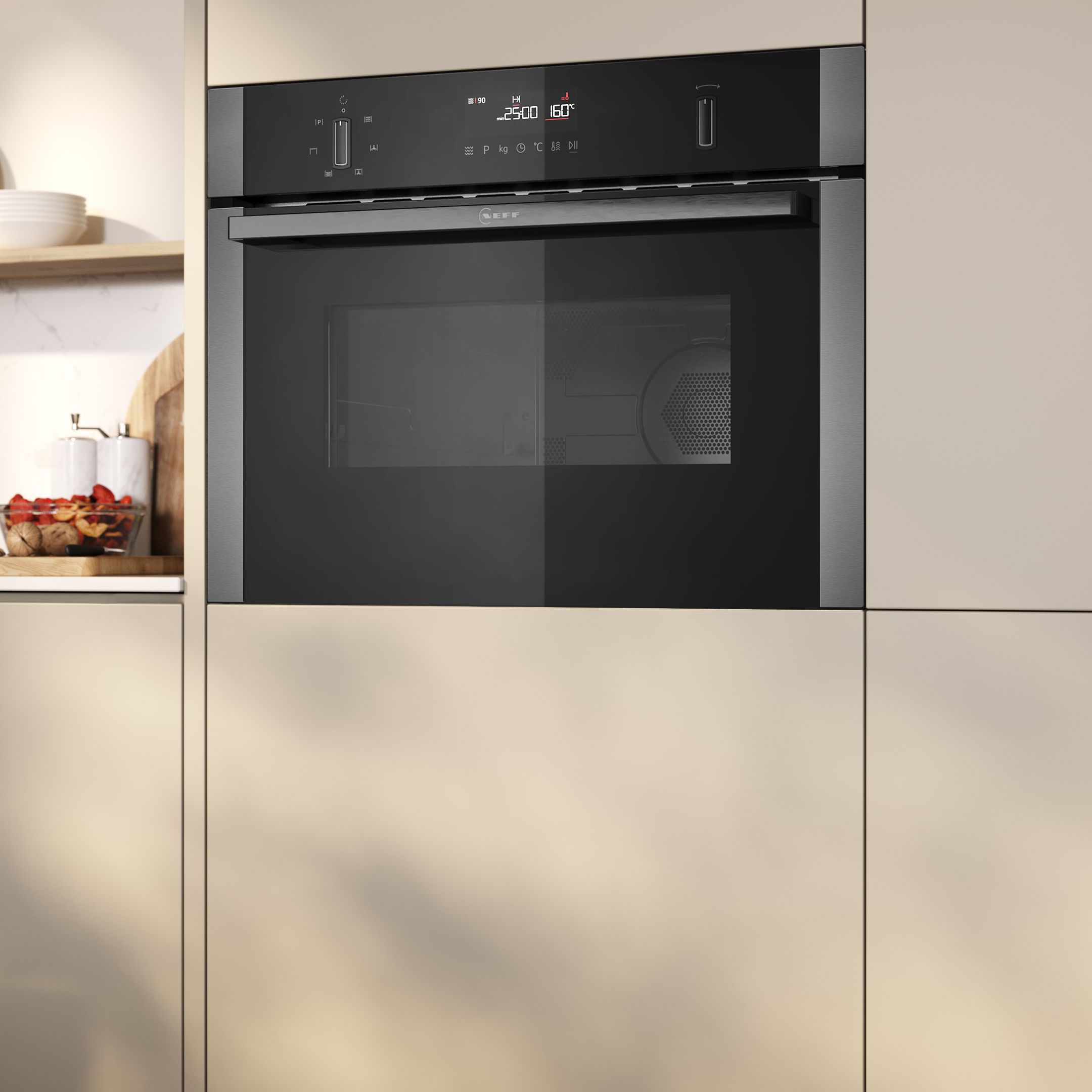 NEFF N50 C1AMG84G1B Built-in Compact Combination microwave - Black