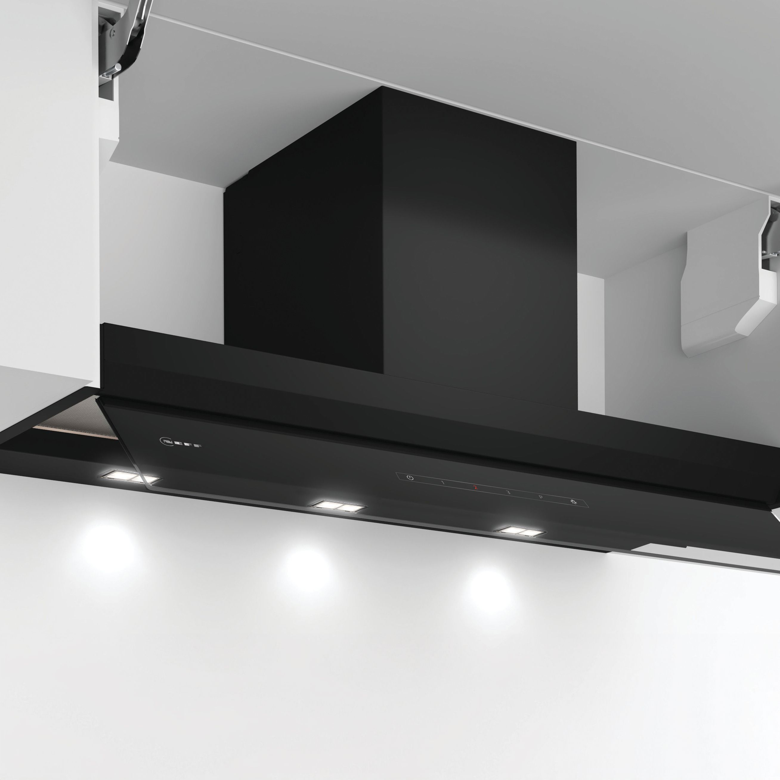 NEFF N70 D95XAM2S0B Metal & plastic Integrated Cooker hood (W)89.7cm ...