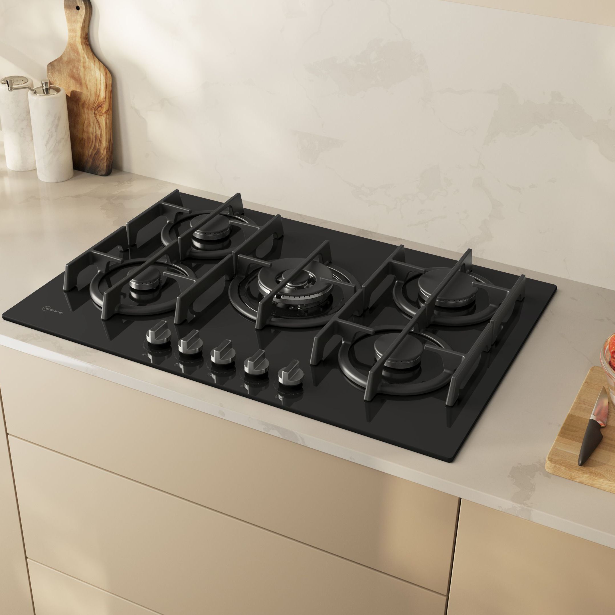 NEFF N70 T27PIQ4S0 75.2cm Gas & electric Hob - Black