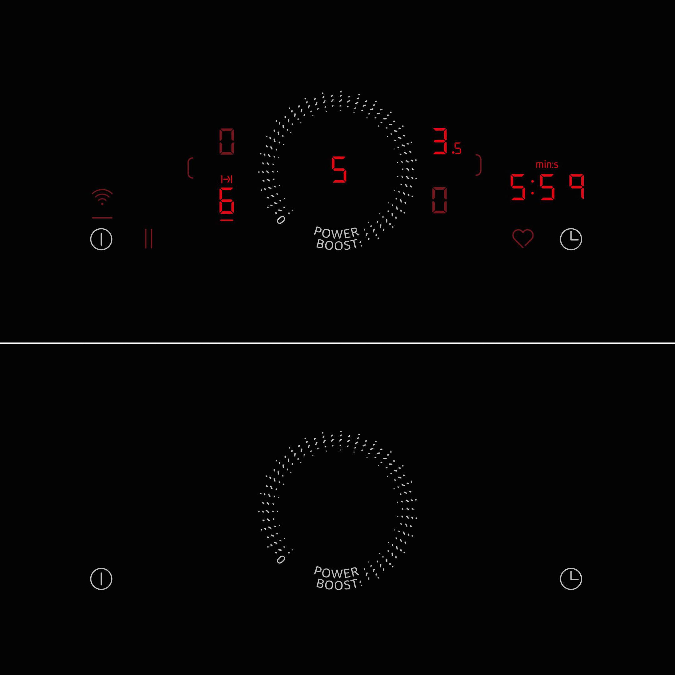 NEFF N70 V58NHQ4L0 80.2cm Induction Venting Hob - Black