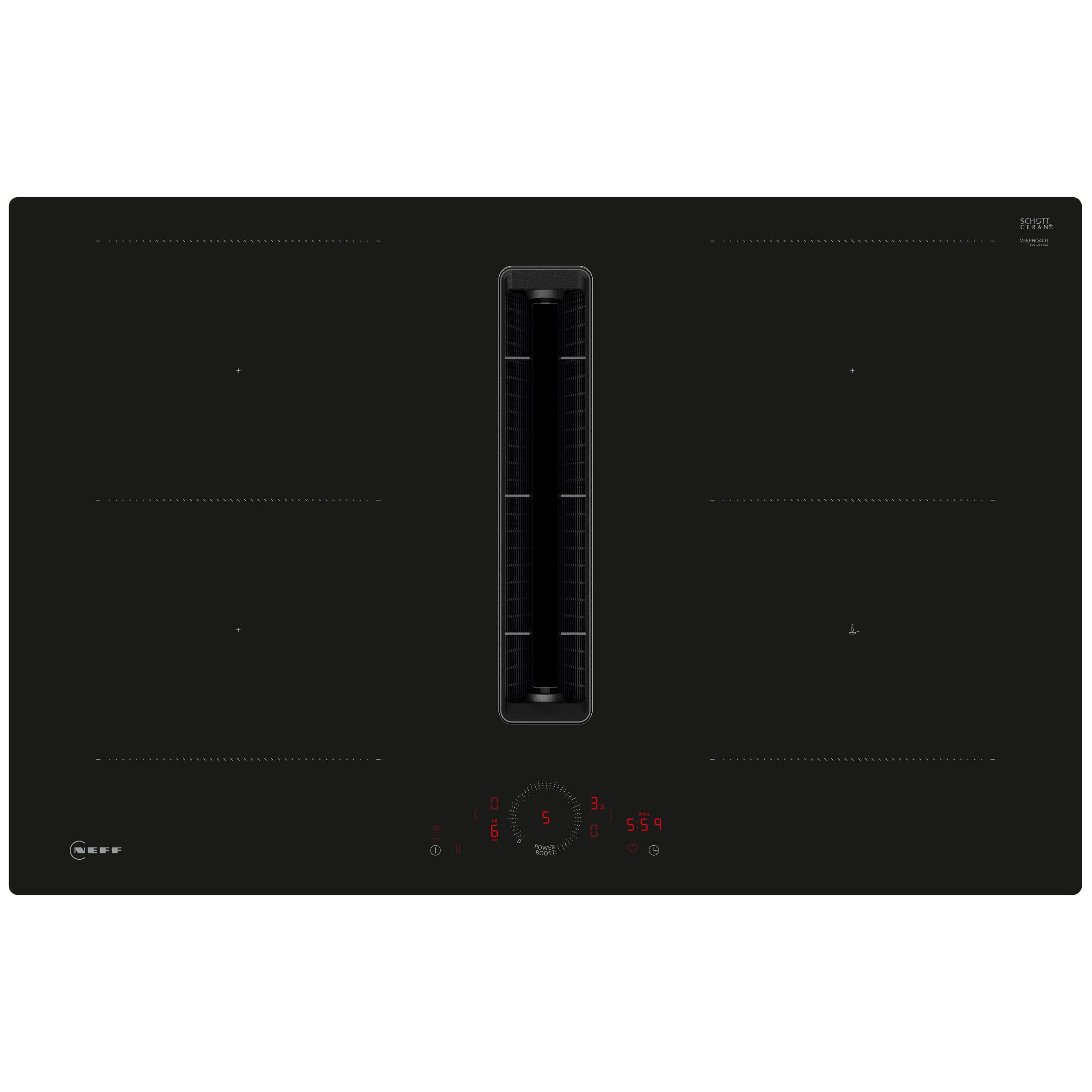 NEFF N70 V58PHQ4C0 79.2cm Induction Venting Hob - Black